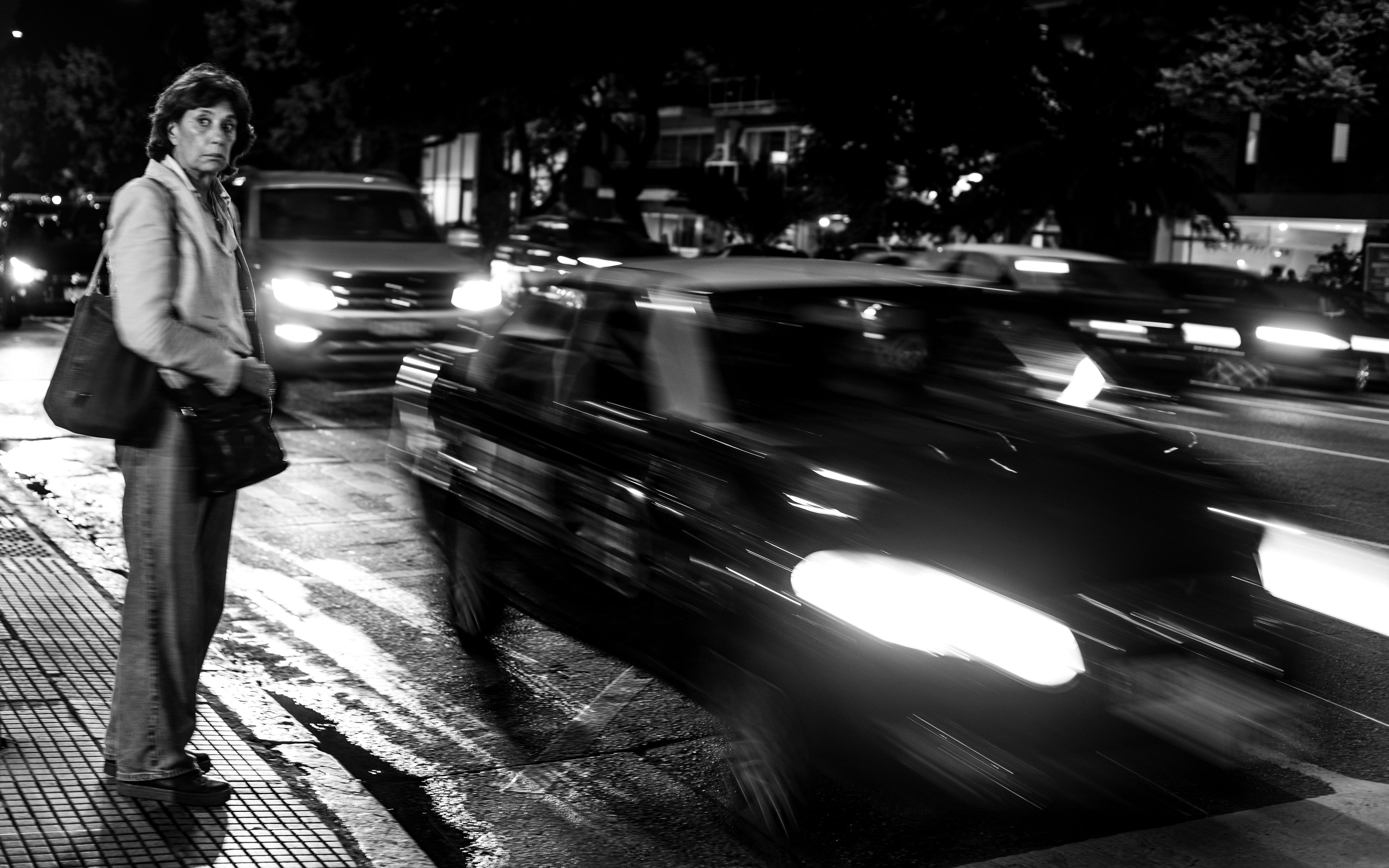 Dramatic Night Street Scene in Buenos Aires · Free Stock Photo