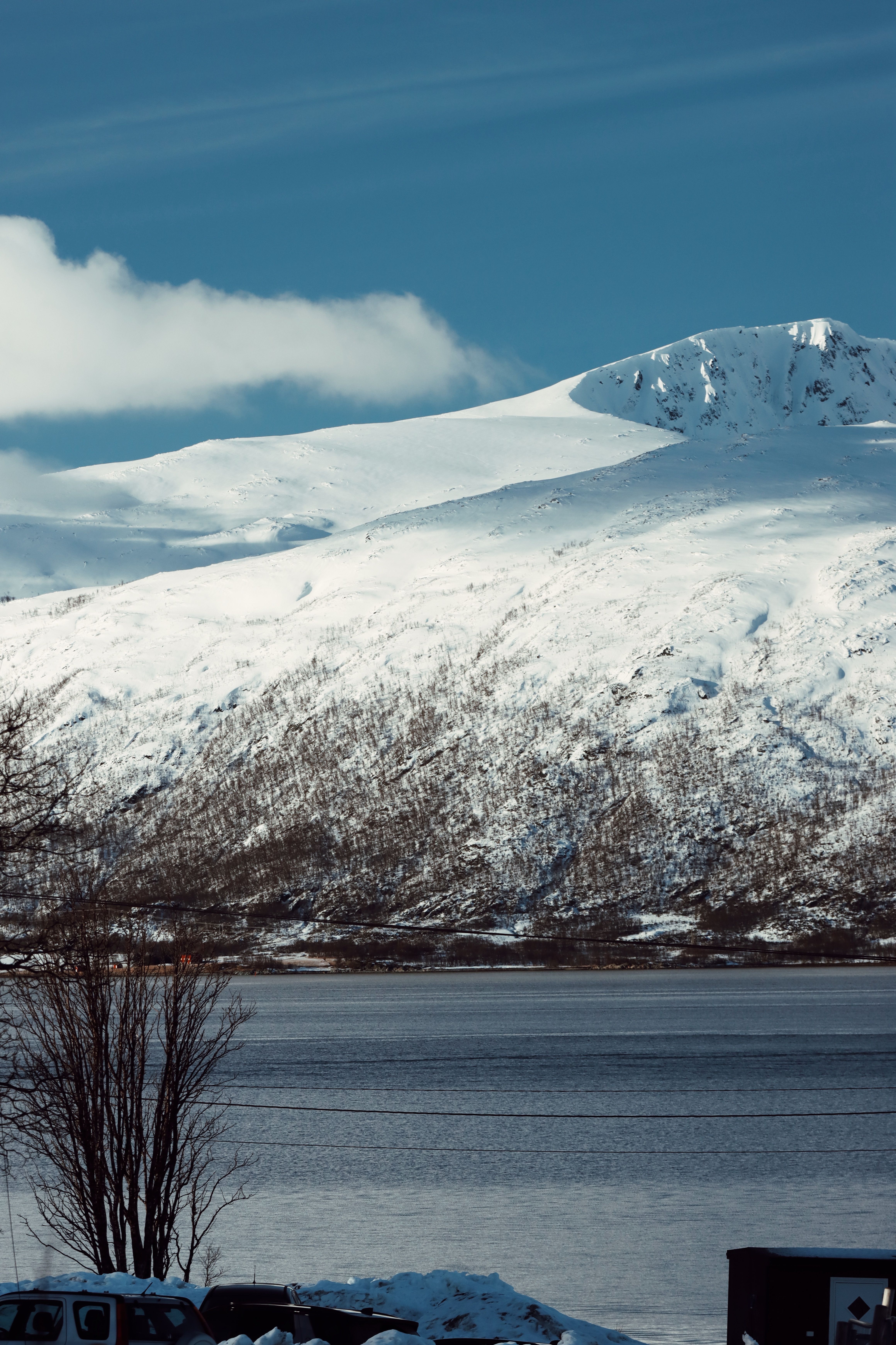 Scenic Snow-Capped Mountain in Tromsø, Norway · Free Stock Photo