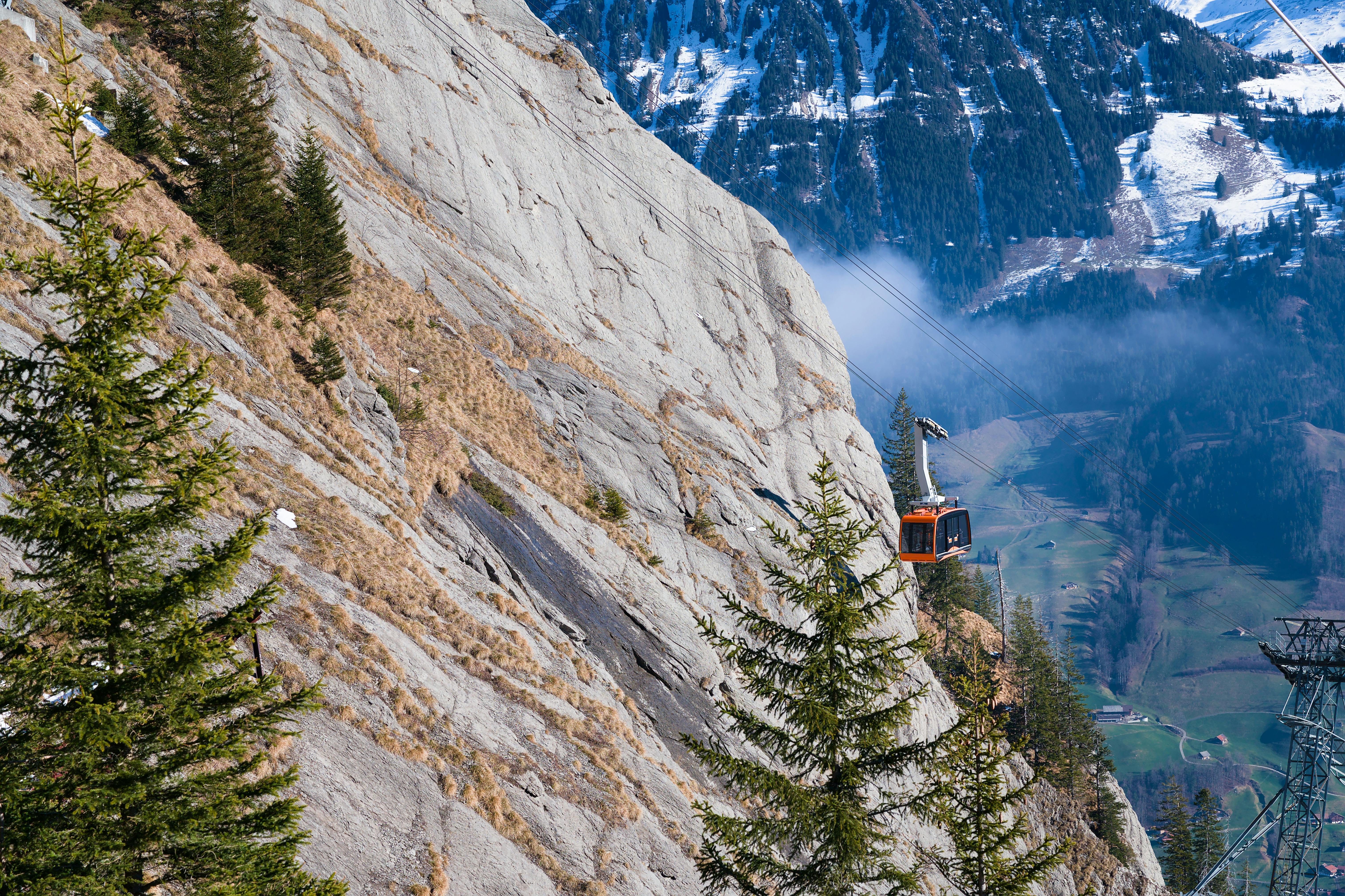 Spectacular Swiss Alps Cable Car Adventure · Free Stock Photo