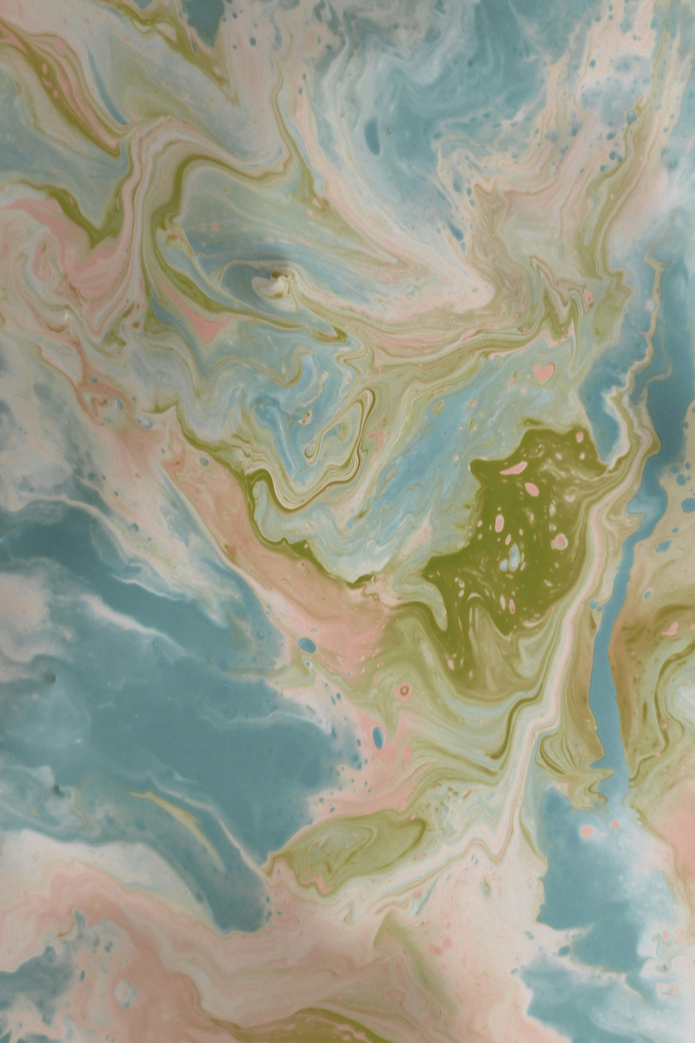 Abstract Fluid Art Painting with Earthy Tones · Free Stock Photo