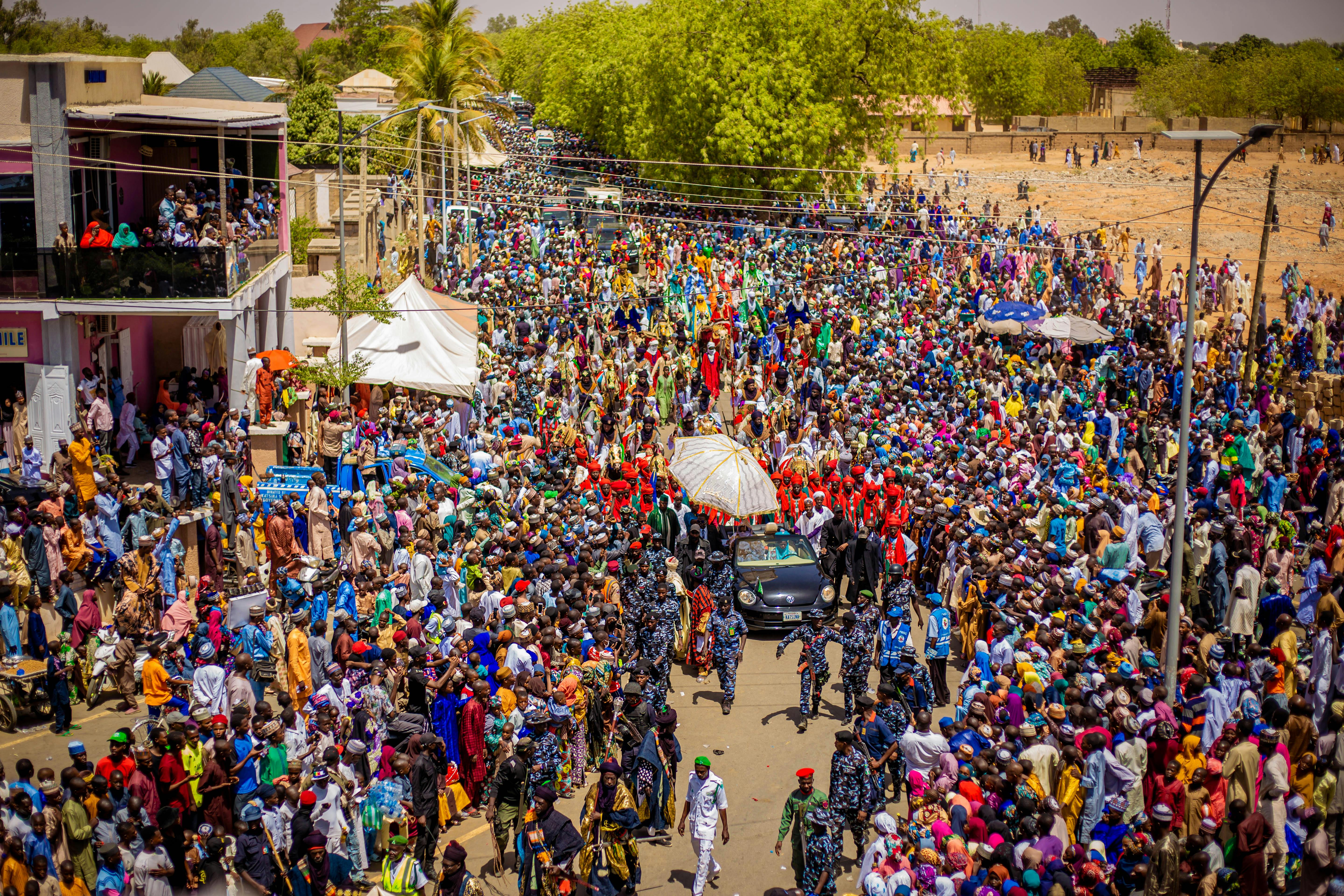 Vibrant Cultural Parade in African City Streets · Free Stock Photo
