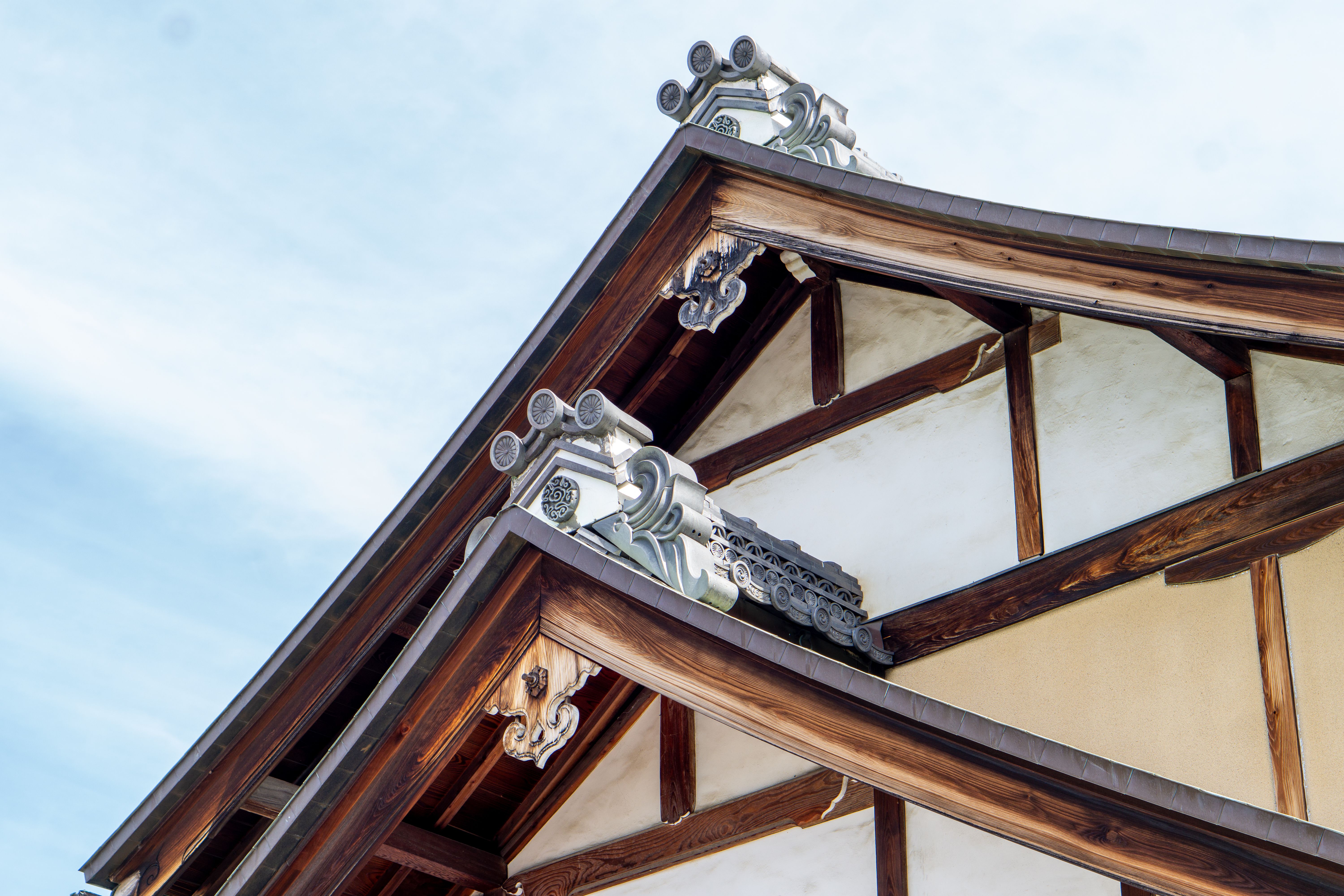 Traditional Japanese Roof Architecture Detail · Free Stock Photo