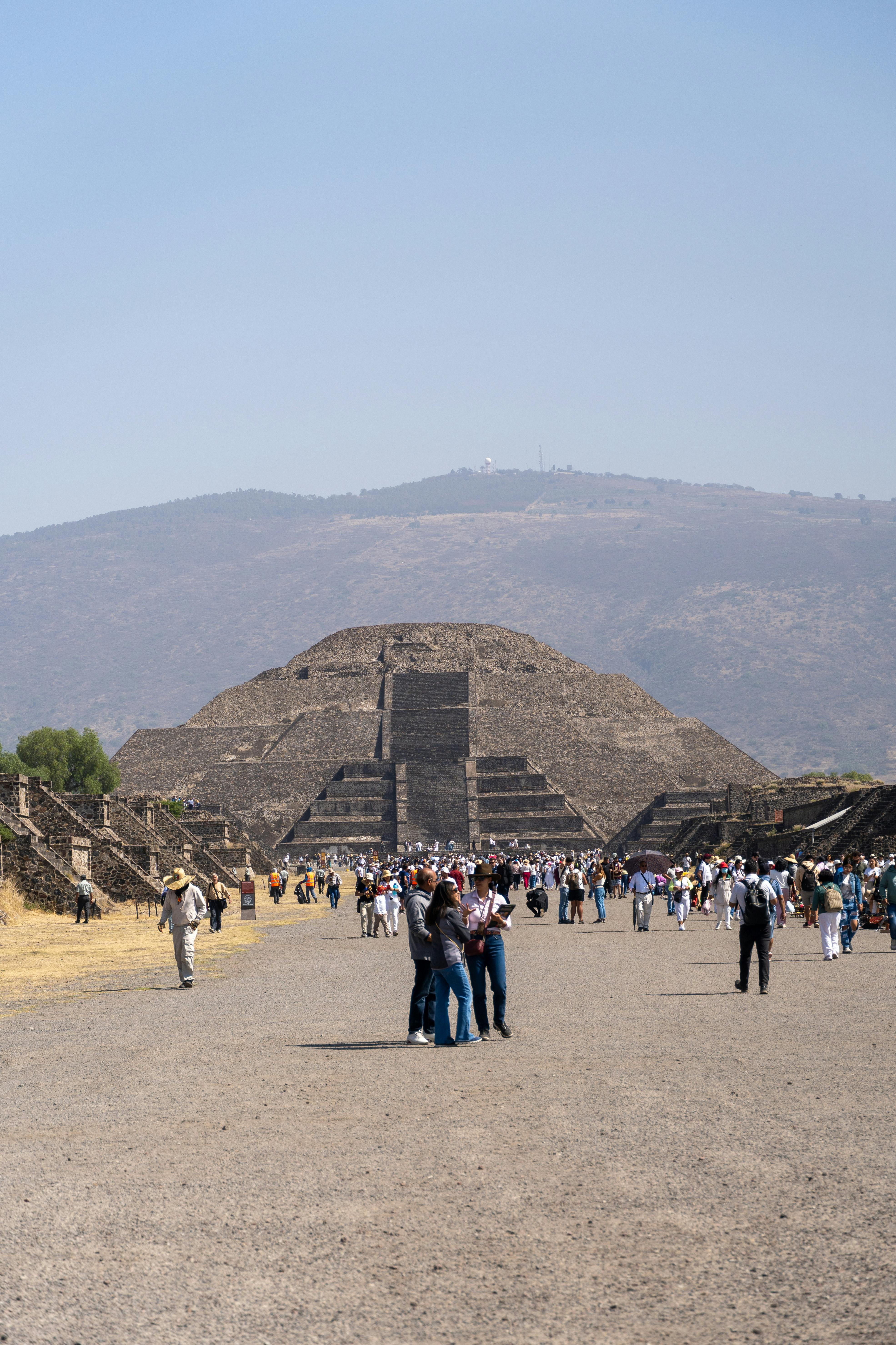 Tourists at Teotihuacan Pyramids in Mexico · Free Stock Photo