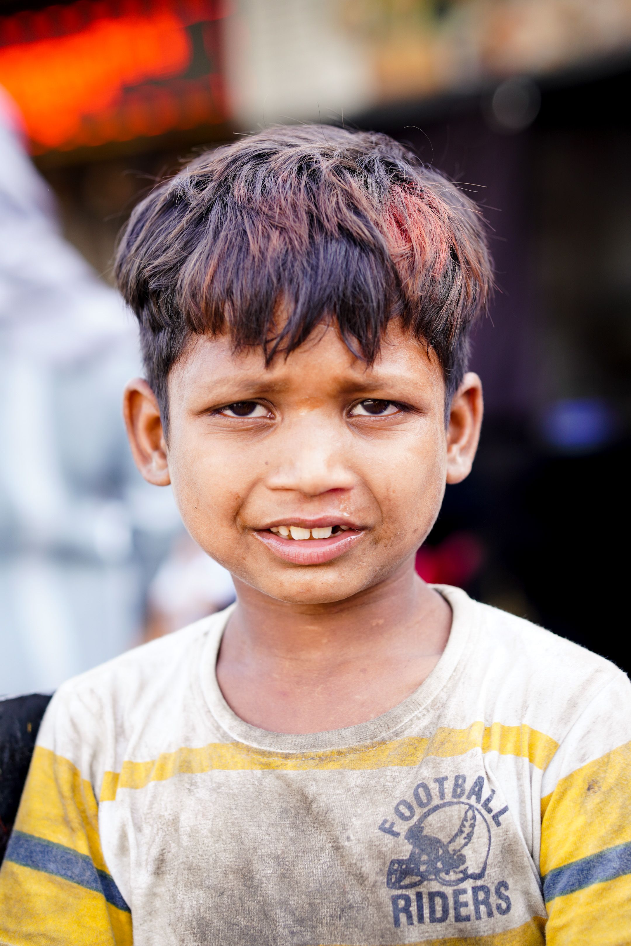 Portrait of a Child in Navi Mumbai Street · Free Stock Photo