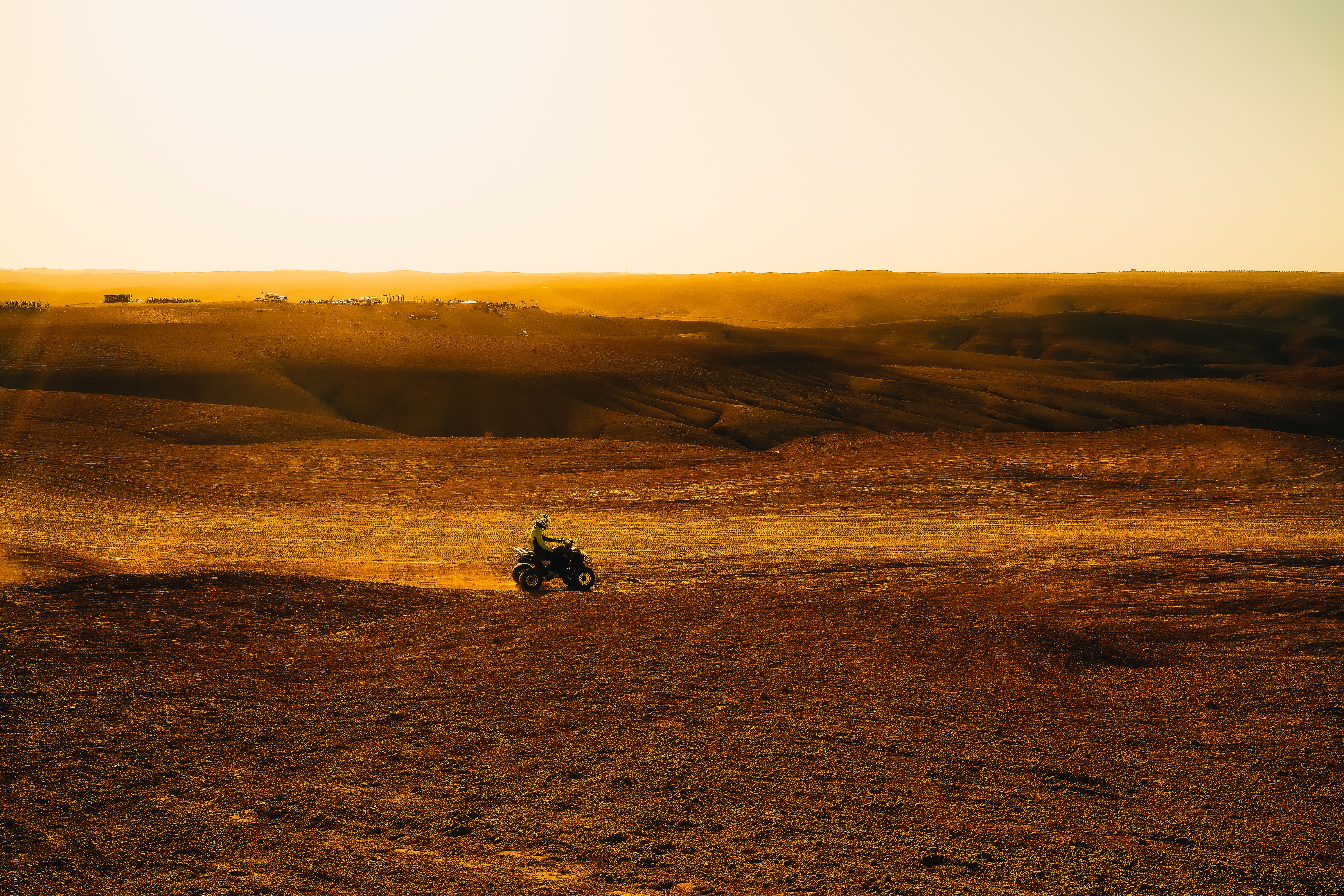 ATV Adventure in Vast Desert Landscape · Free Stock Photo