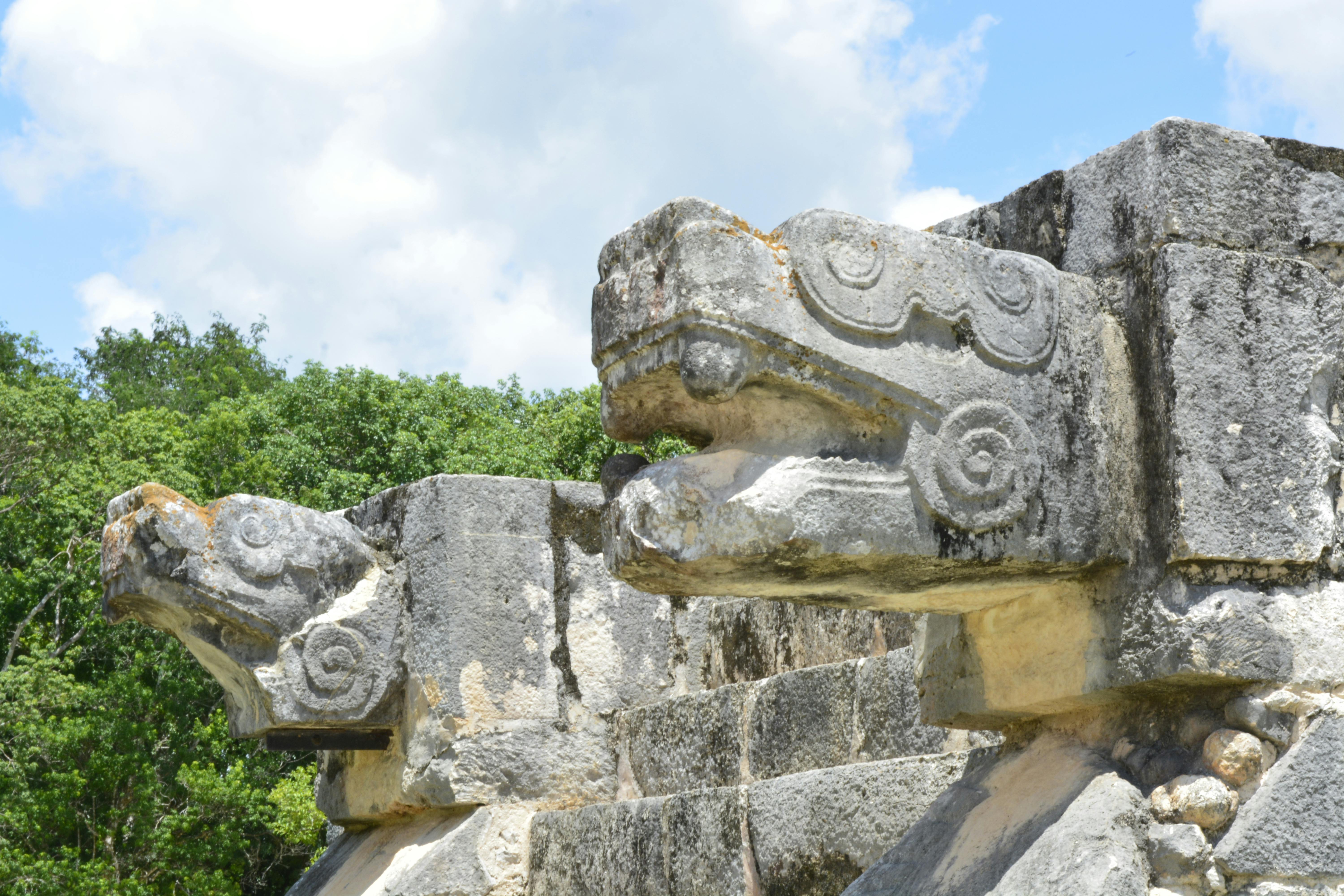 Stone Sculptures at Chichén Itzá Ruins · Free Stock Photo