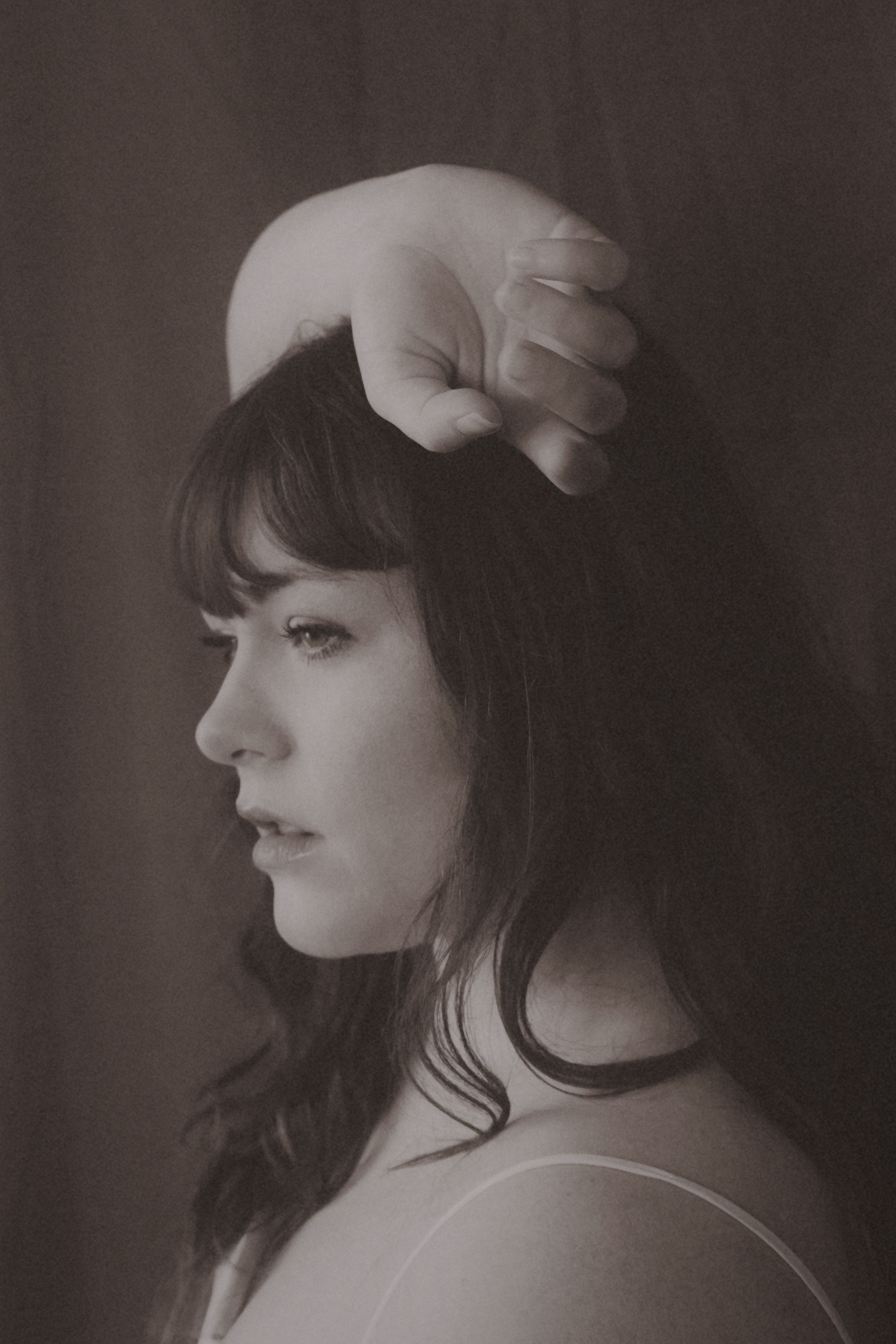Artistic Vintage-Inspired Sepia Portrait Photography · Free Stock Photo