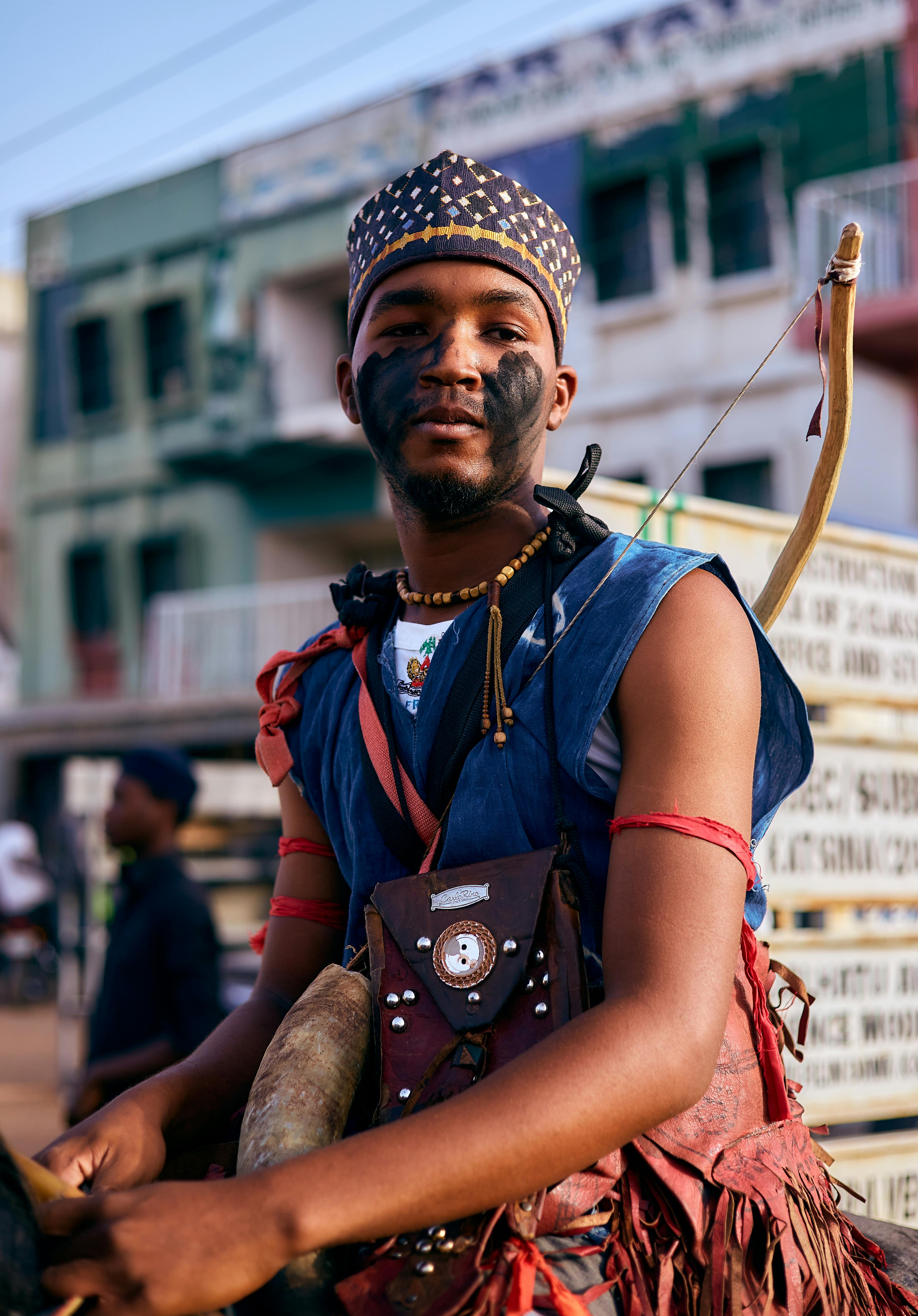 Cultural Portrait of Person in Traditional Costume Outdoors · Free ...