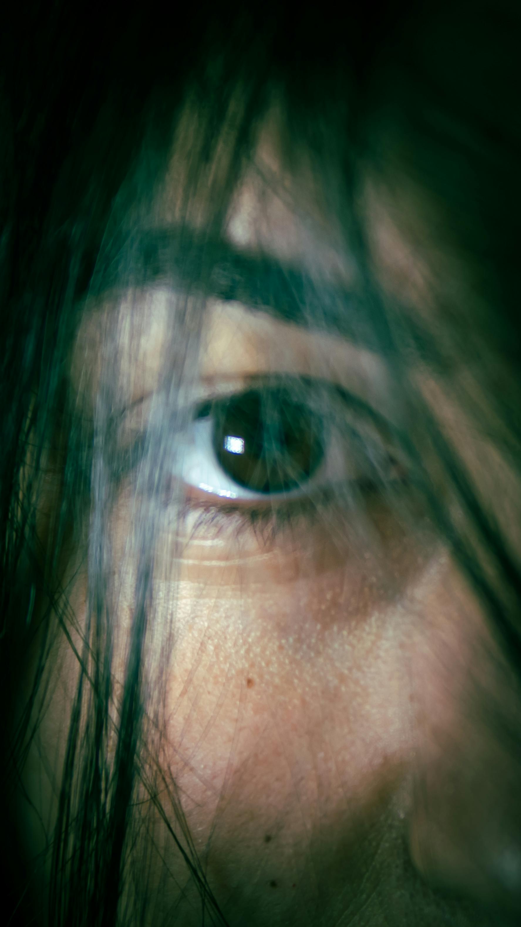 Close-up of Eye with Intense Gaze · Free Stock Photo