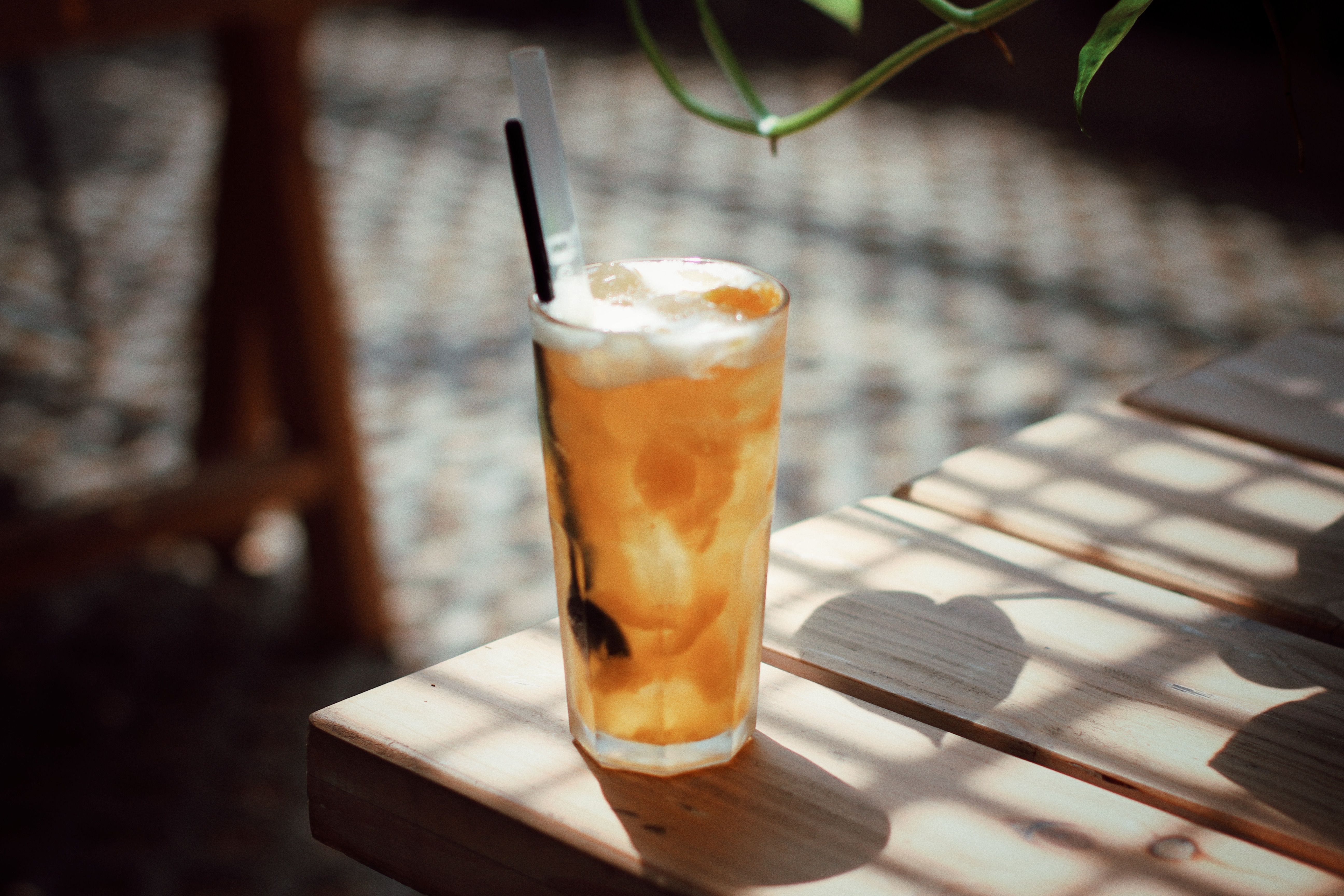 Refreshing Iced Tea on Sunny Patio Table · Free Stock Photo