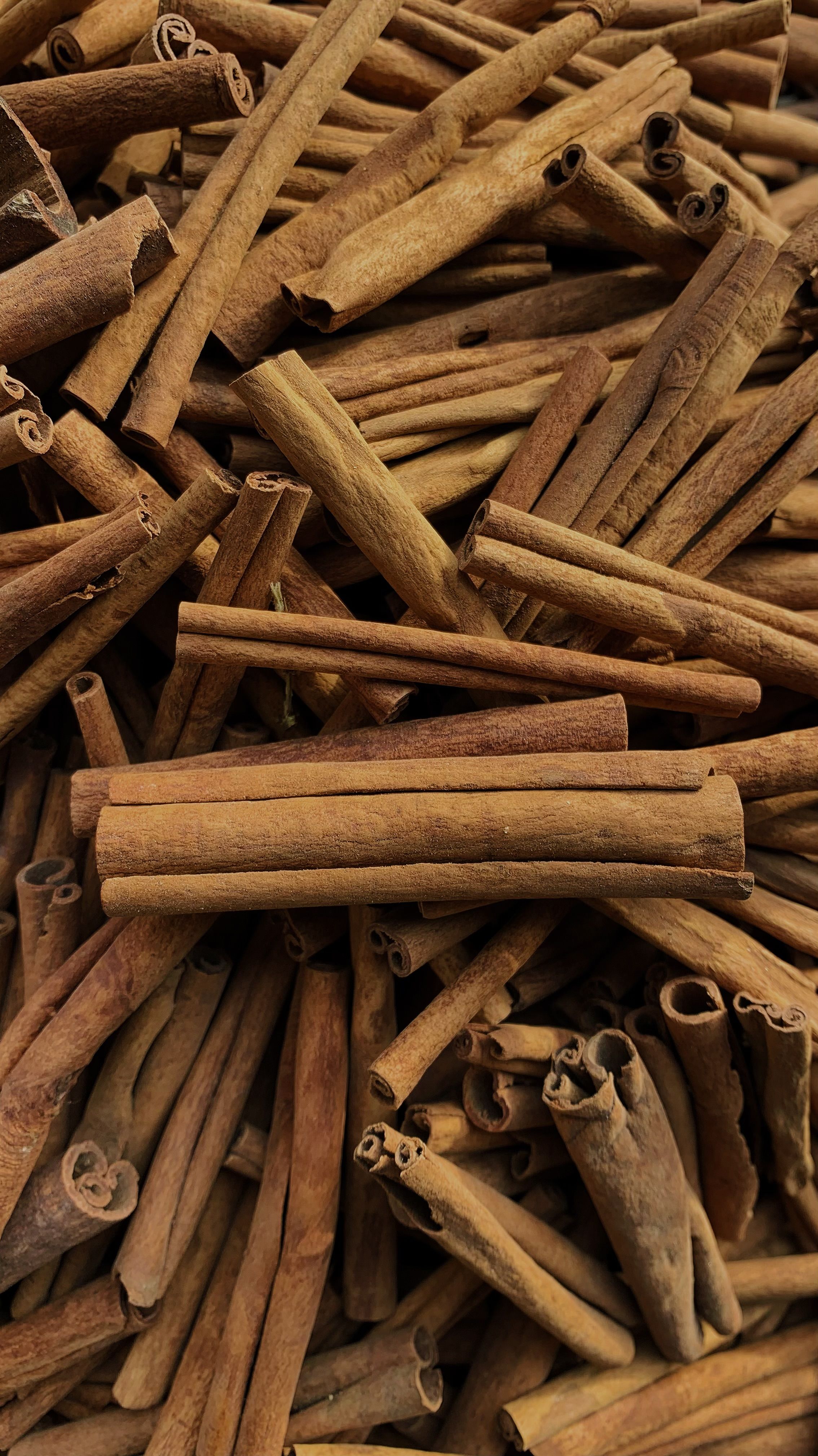 Pile of Cinnamon Sticks Close-Up · Free Stock Photo