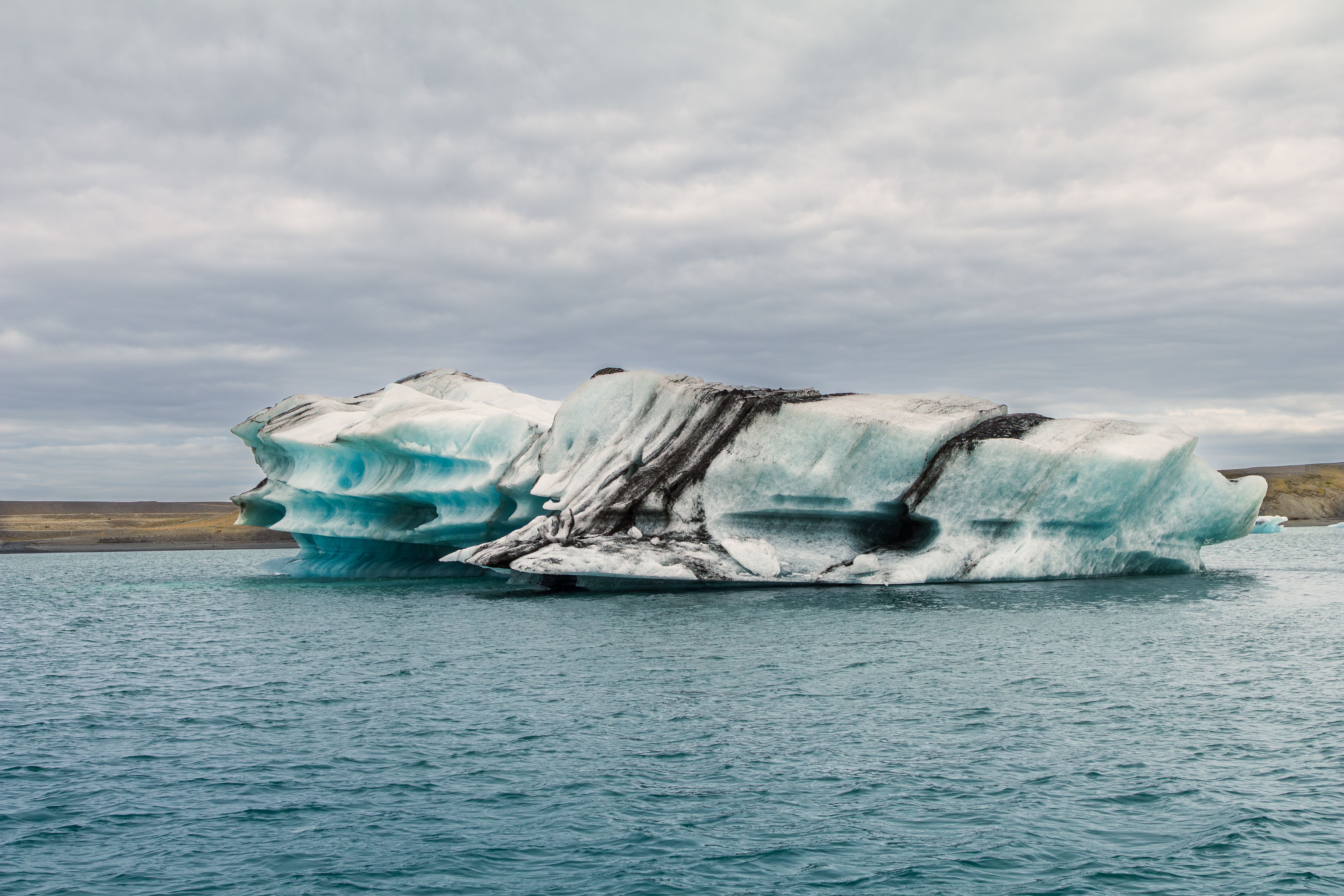 Iceberg Floating in Icelandic Waters · Free Stock Photo