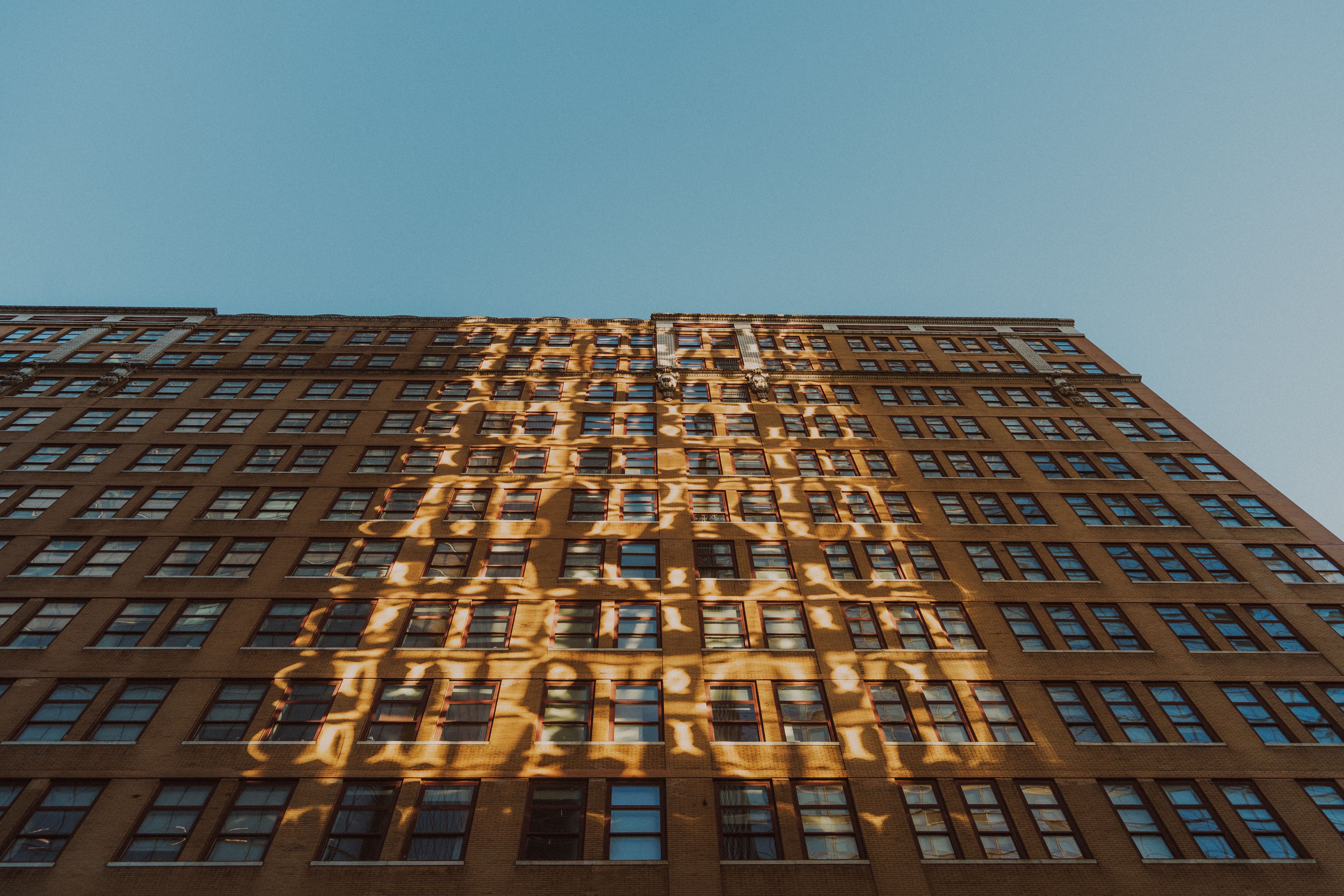 Urban Architecture with Reflective Light Patterns · Free Stock Photo