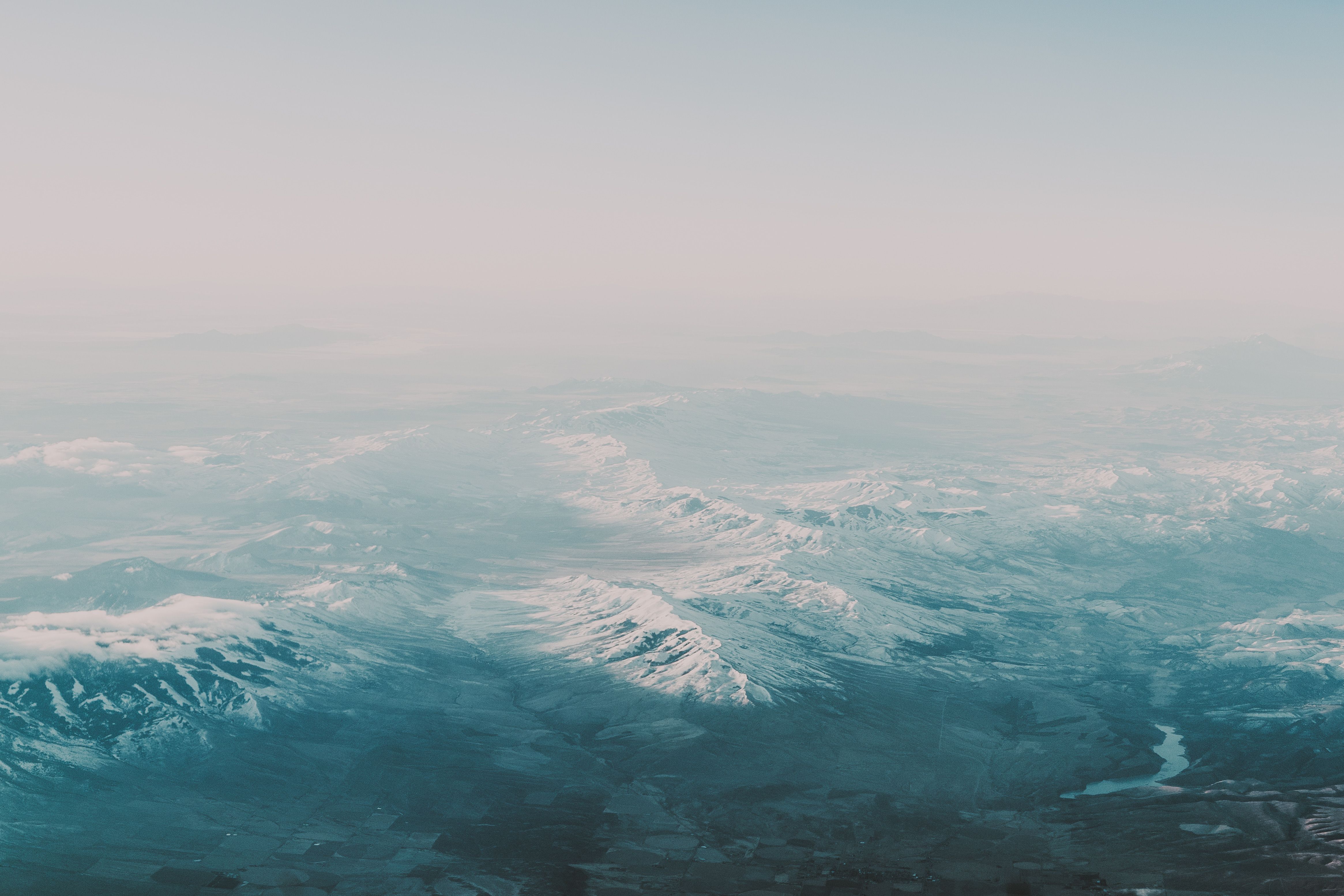 Breathtaking Aerial View of Snowy Utah Mountains · Free Stock Photo