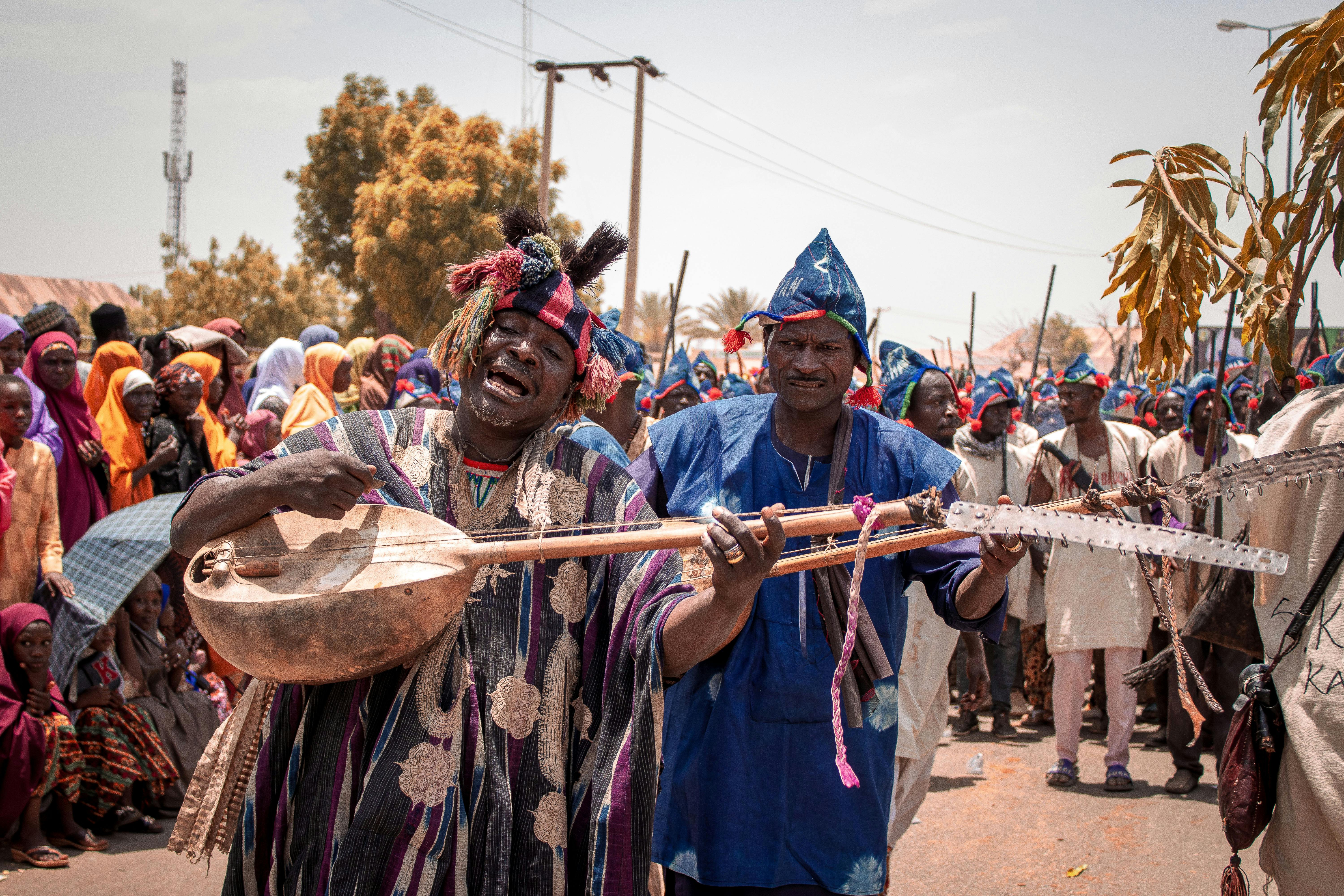 Traditional African Parade with Musicians · Free Stock Photo