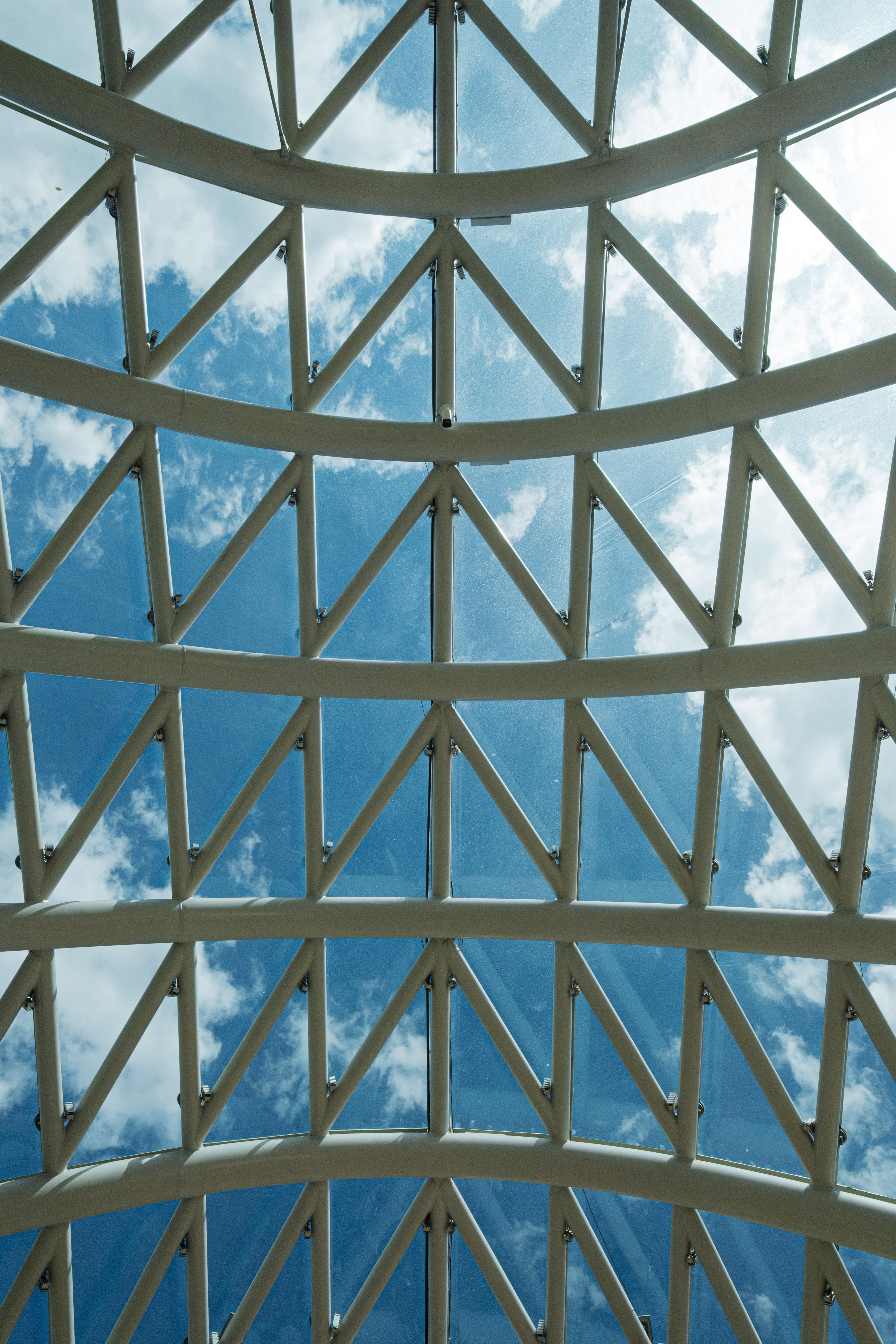 Modern Glass Ceiling Structure in Tbilisi · Free Stock Photo