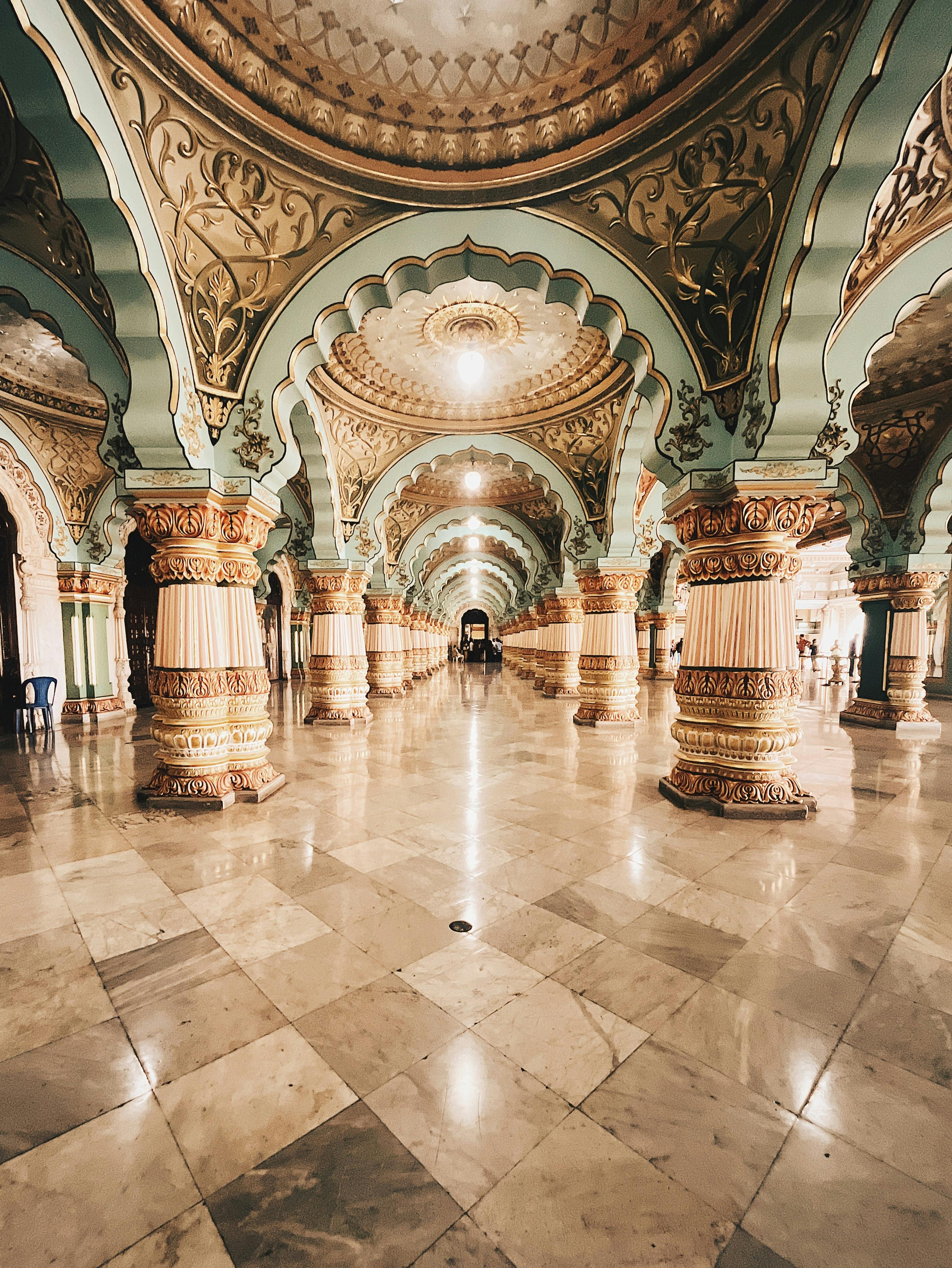 Majestic Symmetrical Architecture in Historic Palace · Free Stock Photo
