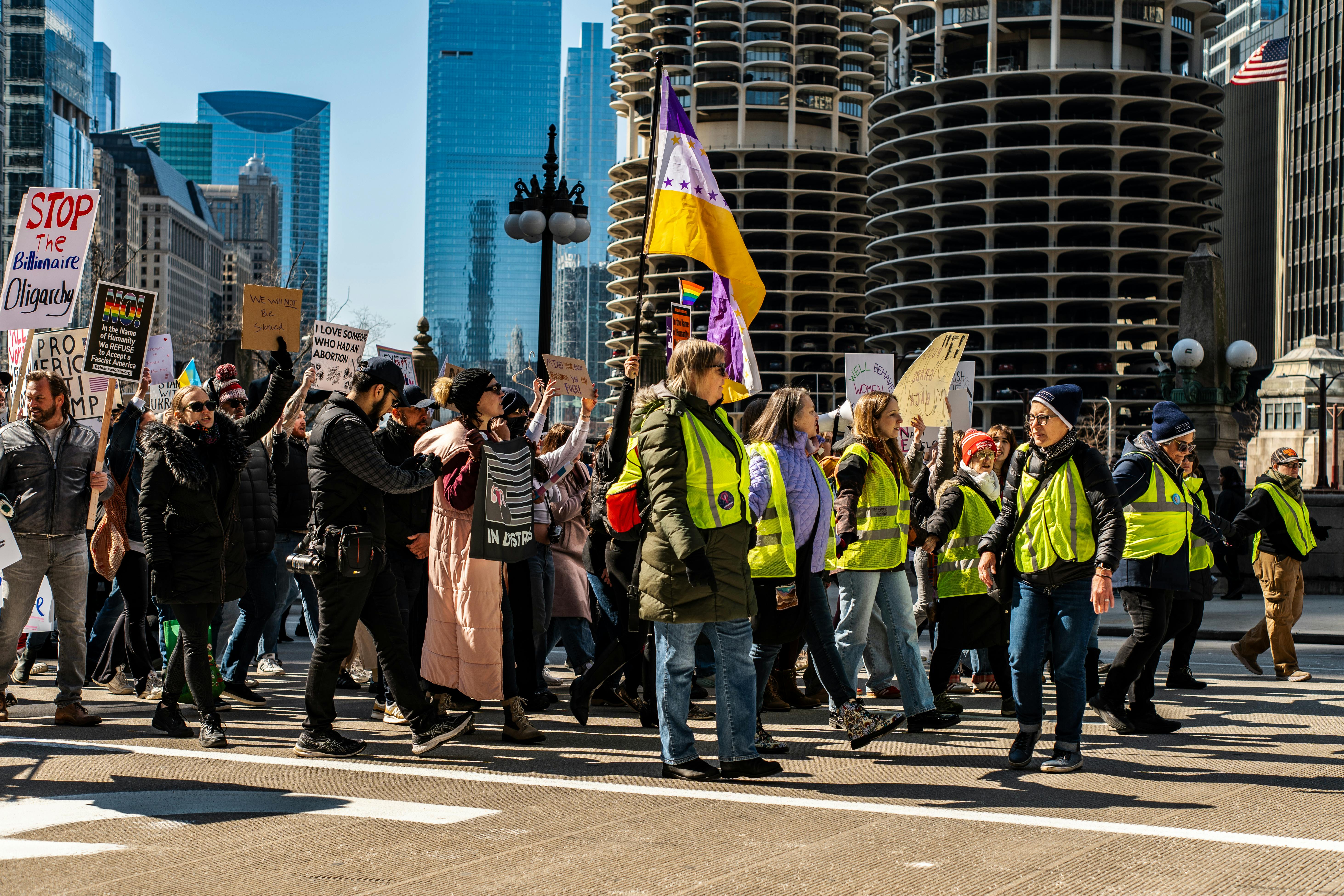 Peaceful Protest in Downtown Chicago · Free Stock Photo