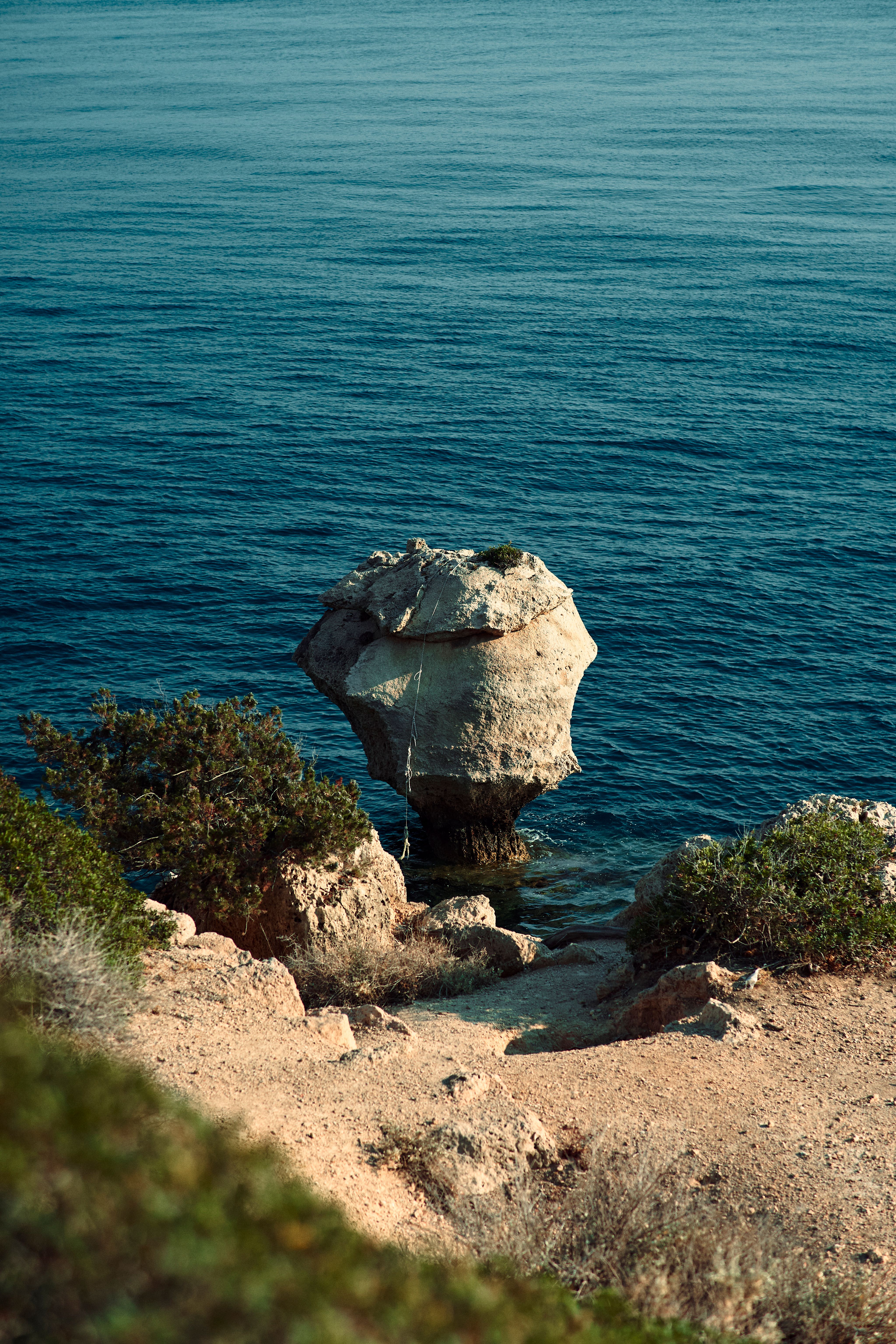 Scenic Coastal Rock Formation with Sea View · Free Stock Photo