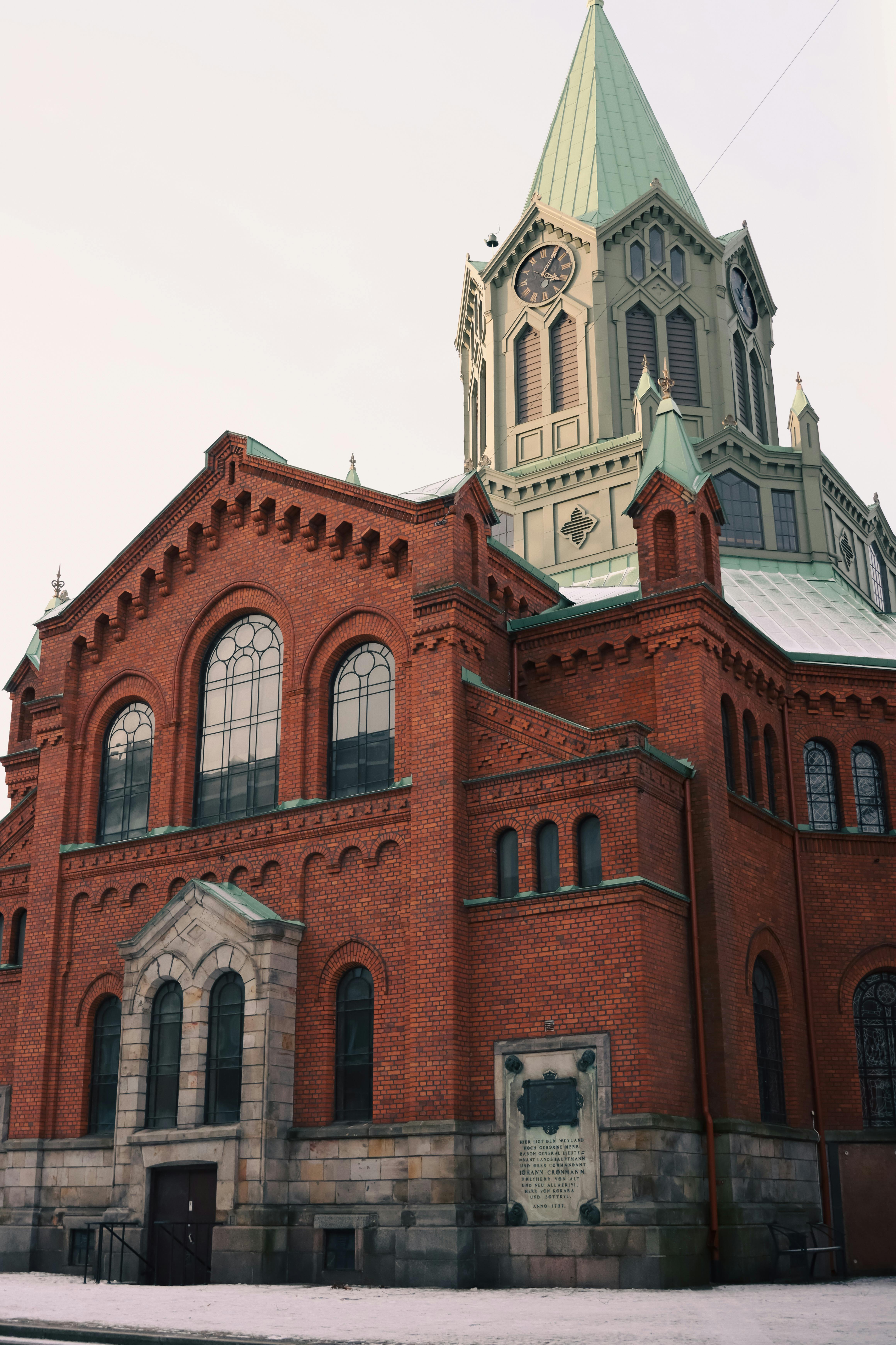 Historic Red Brick Church in Malmö · Free Stock Photo