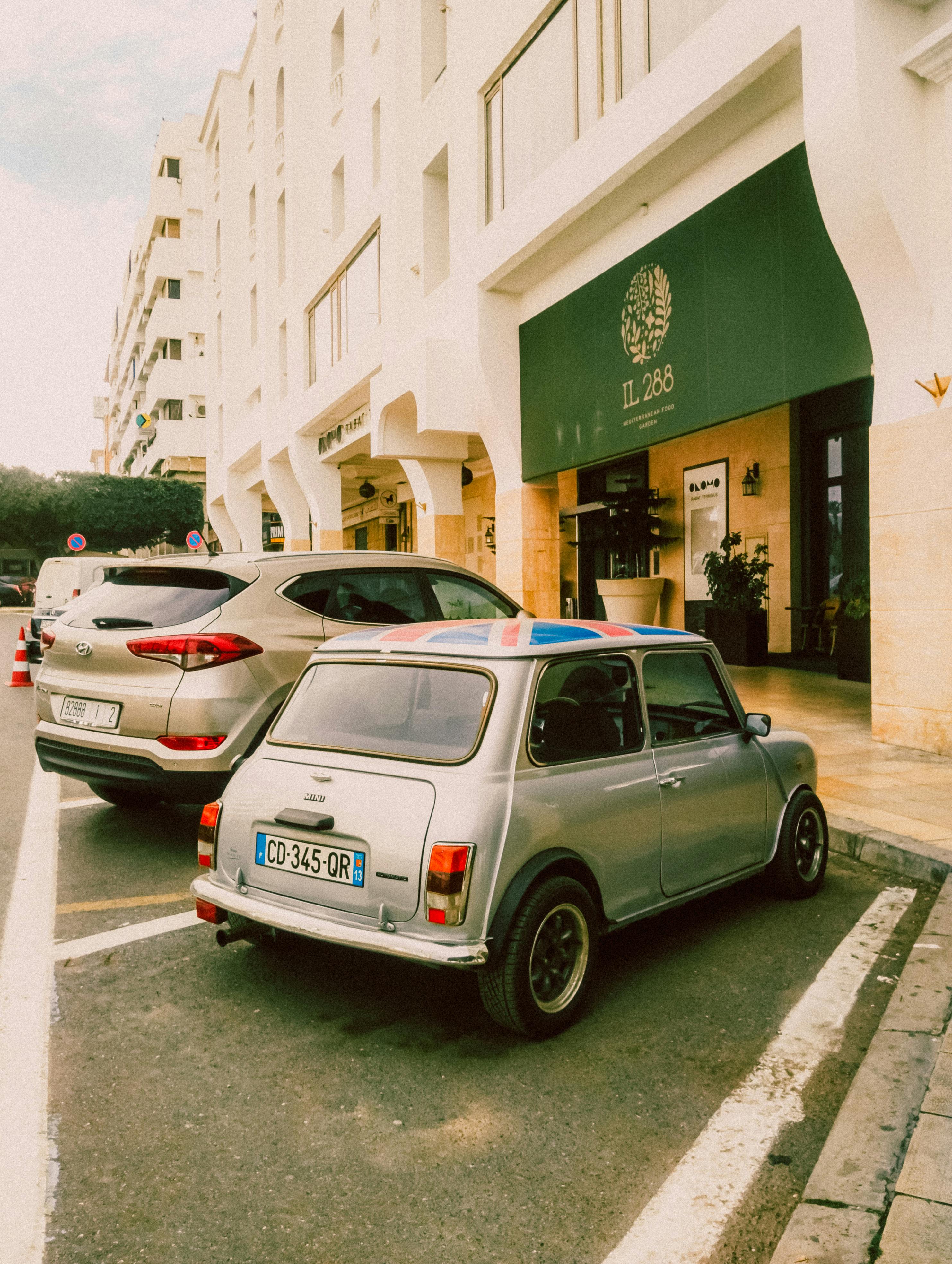 Classic Cars Parked in Urban Moroccan Setting · Free Stock Photo