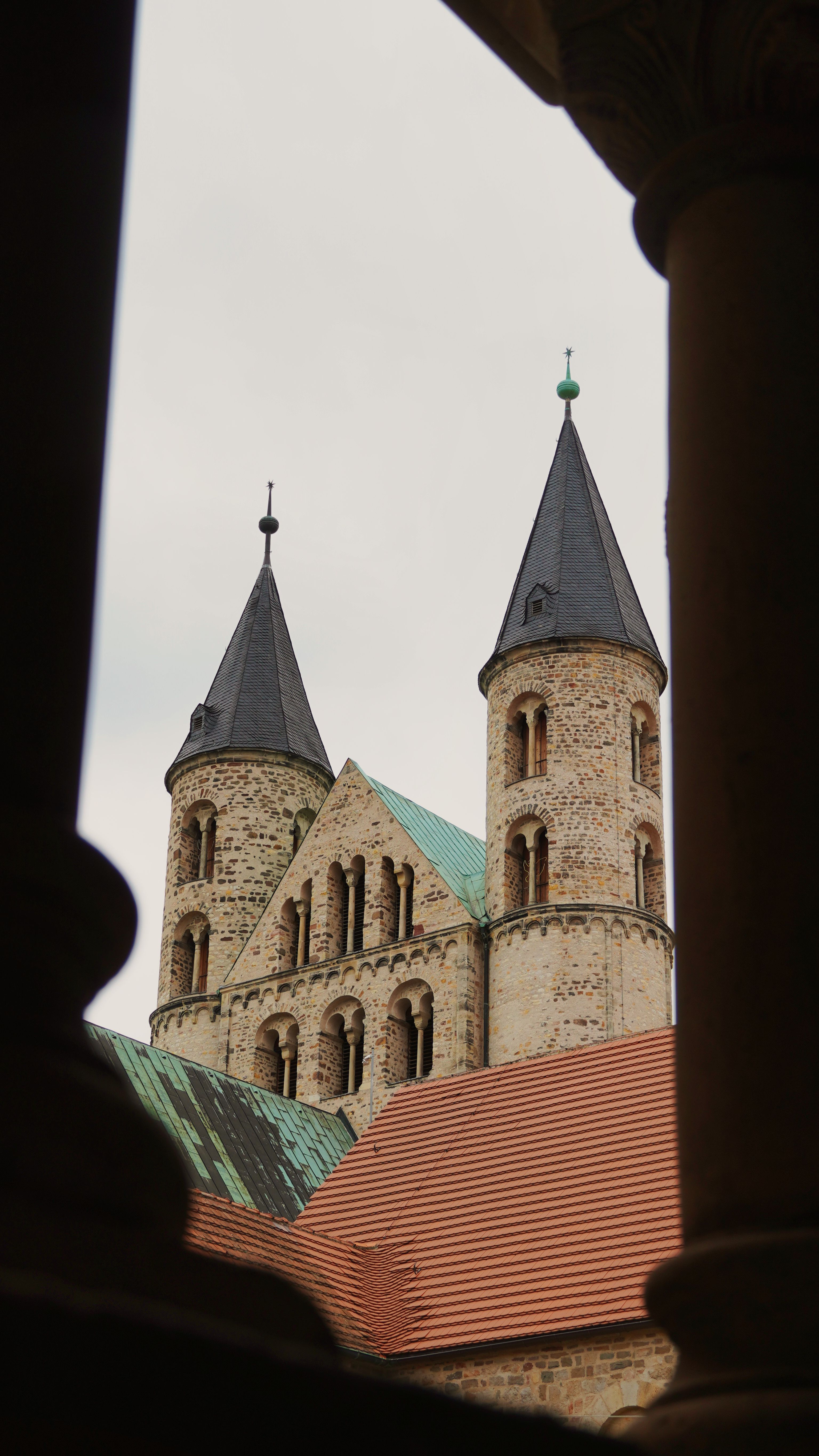 Historic Romanesque Cathedral Towers in Magdeburg · Free Stock Photo
