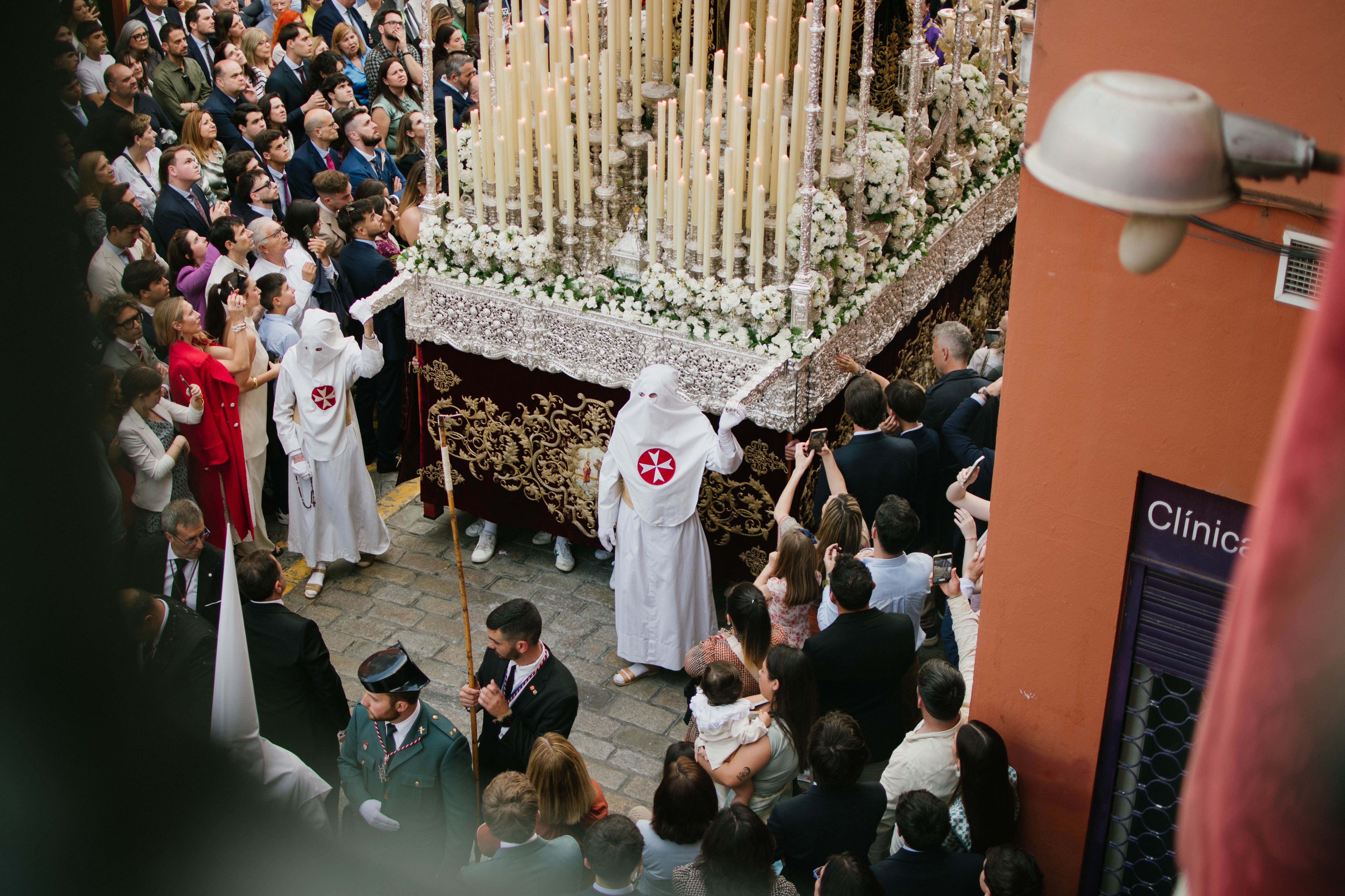Vibrant Holy Week Procession in Seville · Free Stock Photo