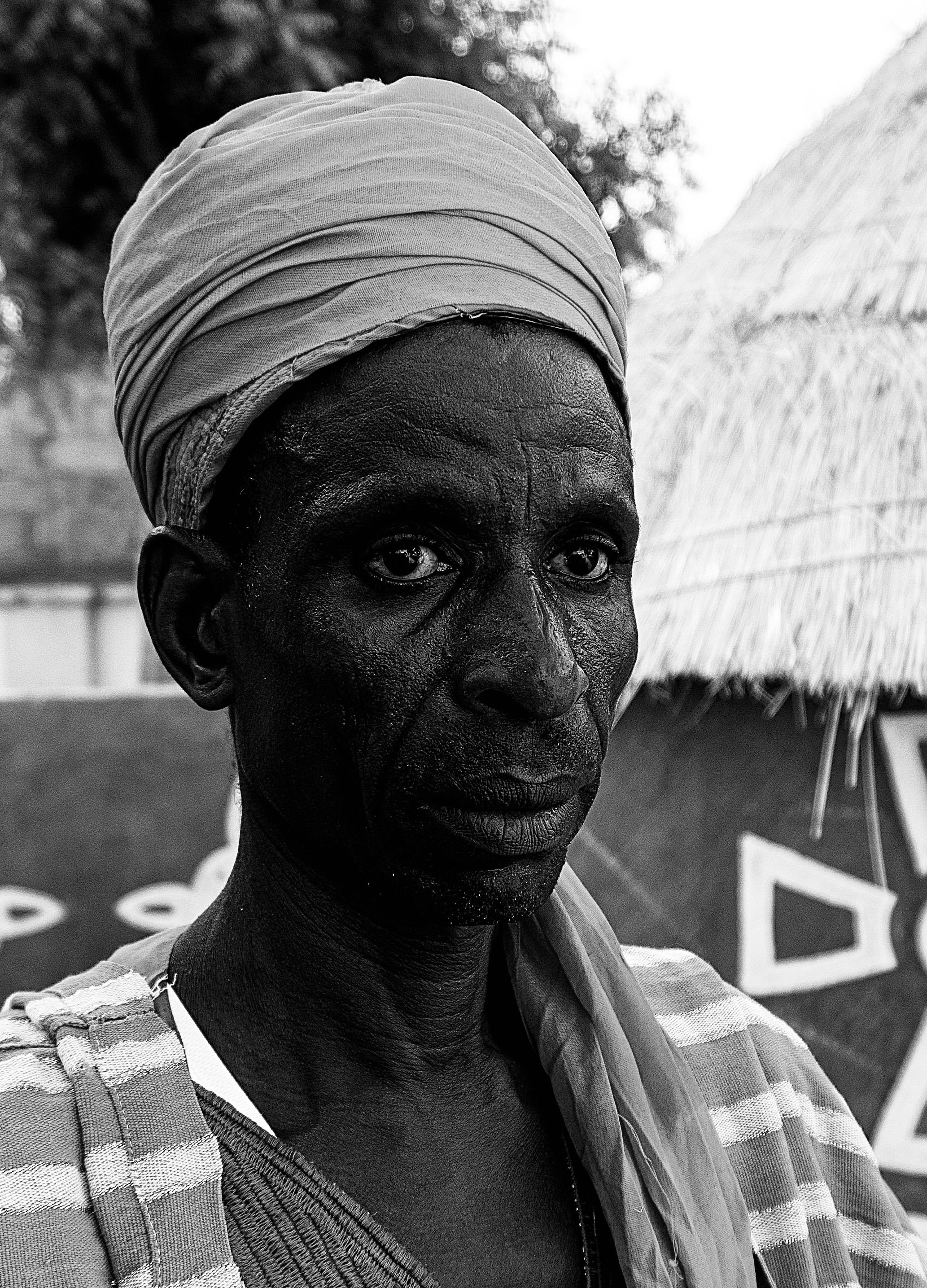 Black and White Portrait of Nigerian Man · Free Stock Photo