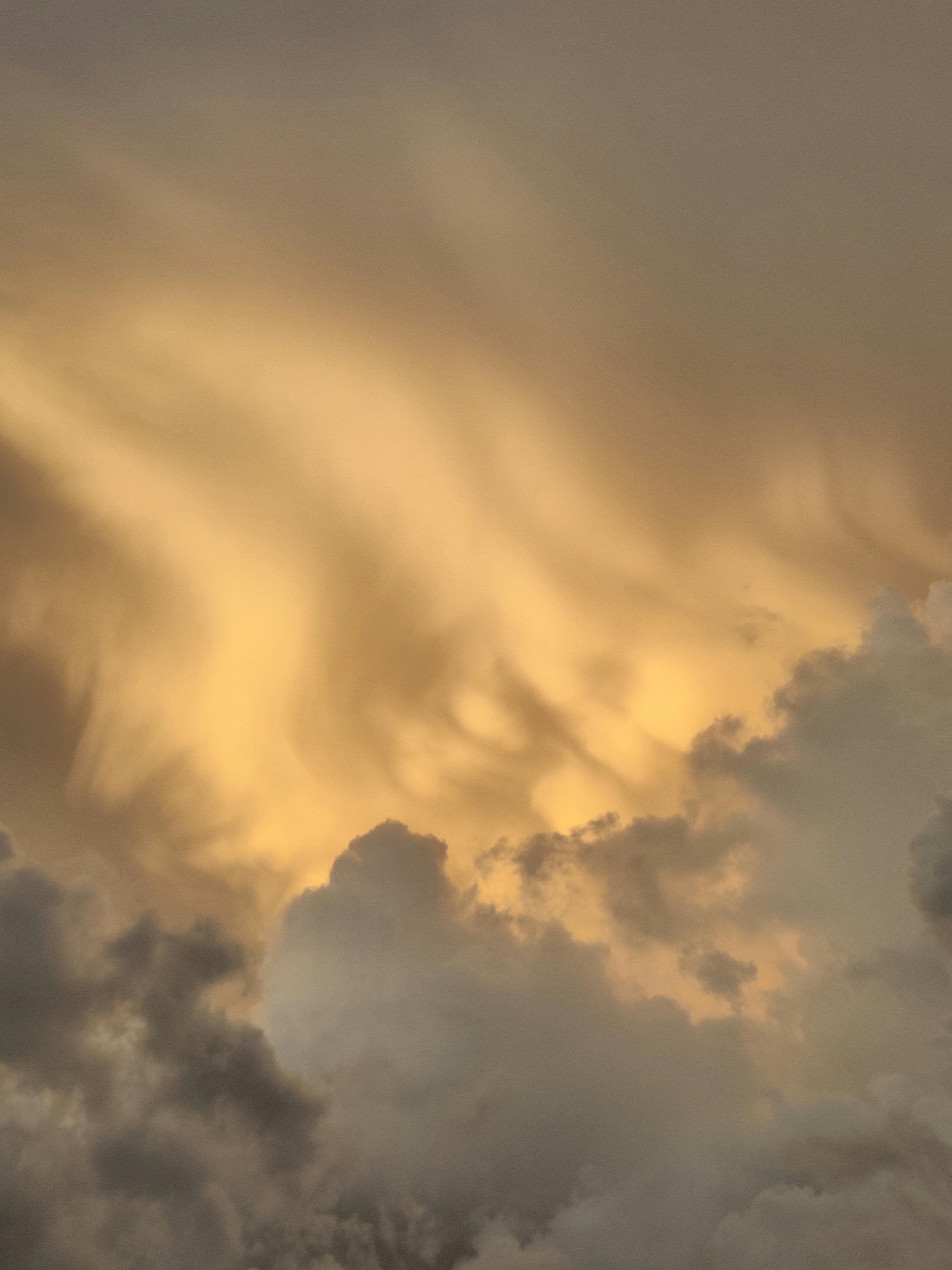 Dramatic Golden Clouds at Sunset · Free Stock Photo