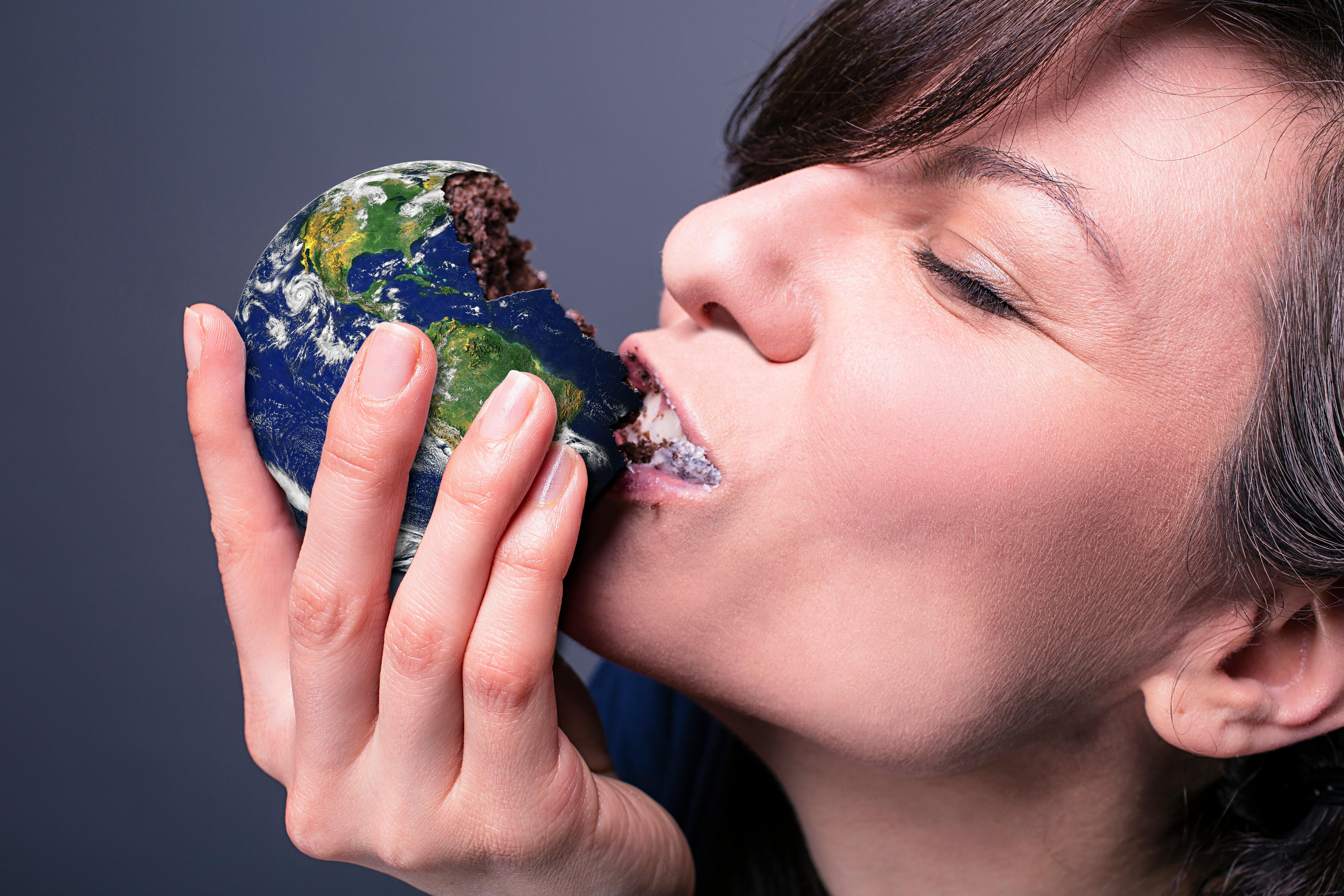 Free stock photo of earth, eating, planet