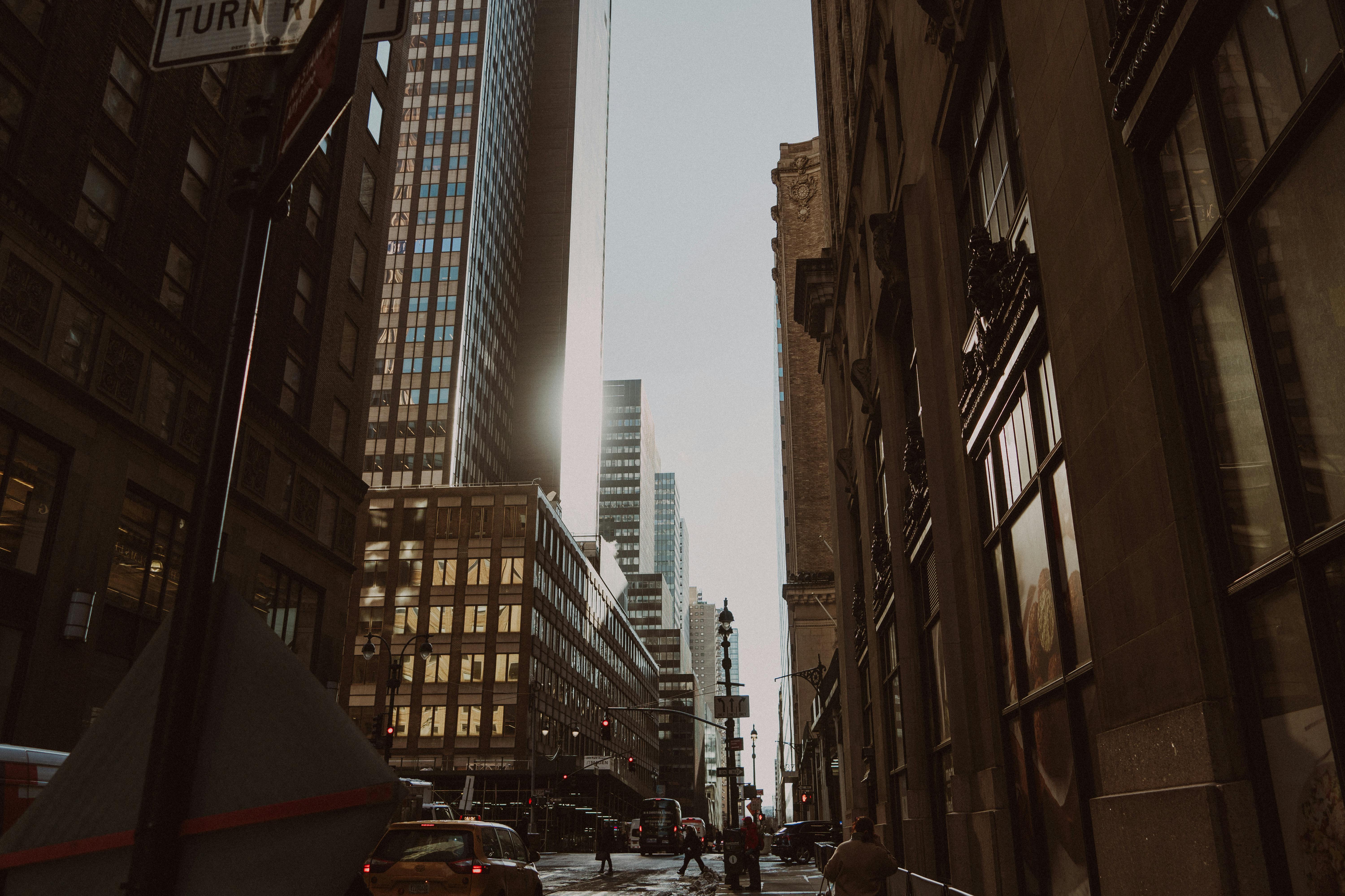 Dramatic Cityscape of New York Street at Daytime · Free Stock Photo