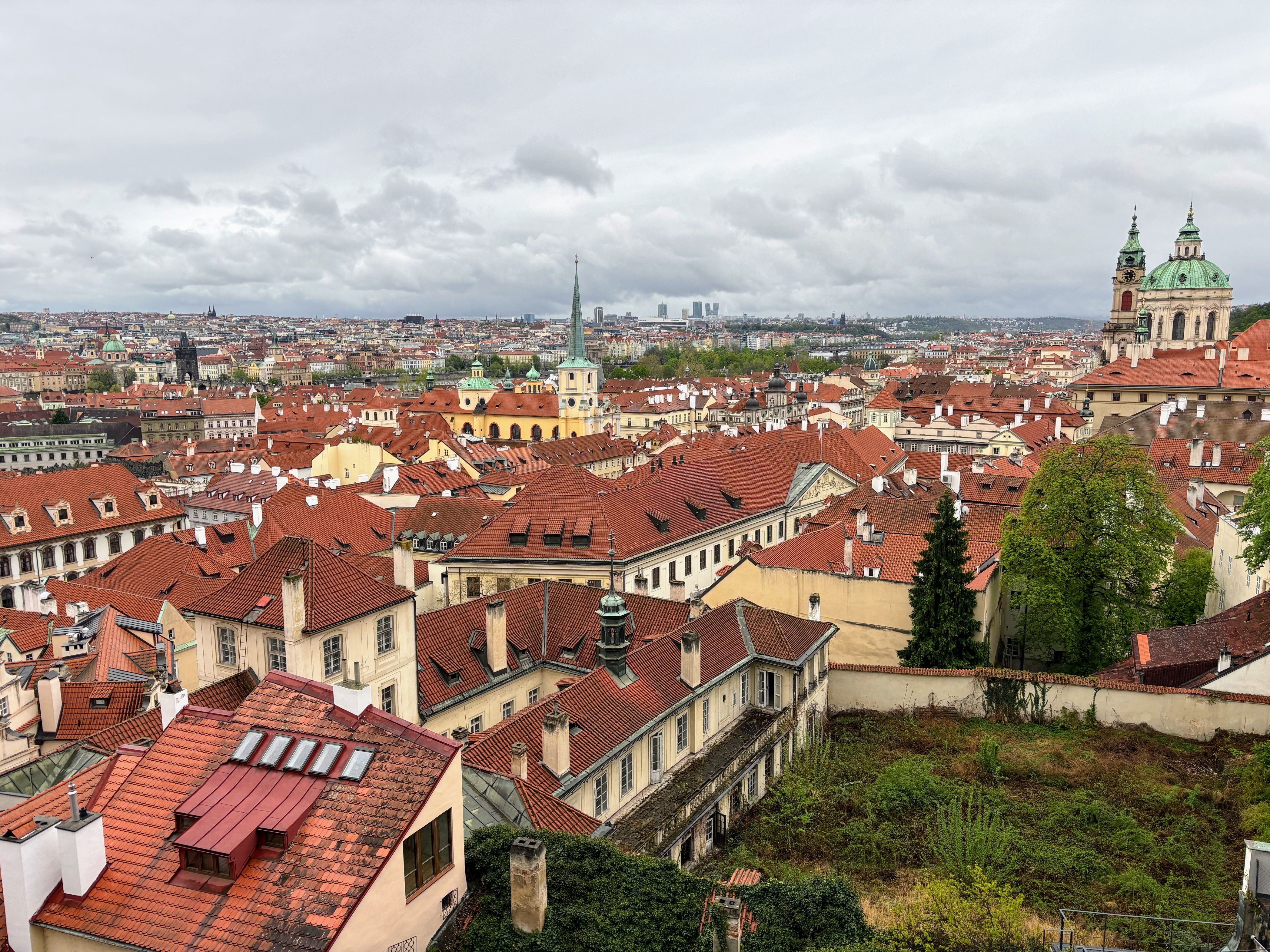 Scenic View of Prague's Historic Rooftops · Free Stock Photo