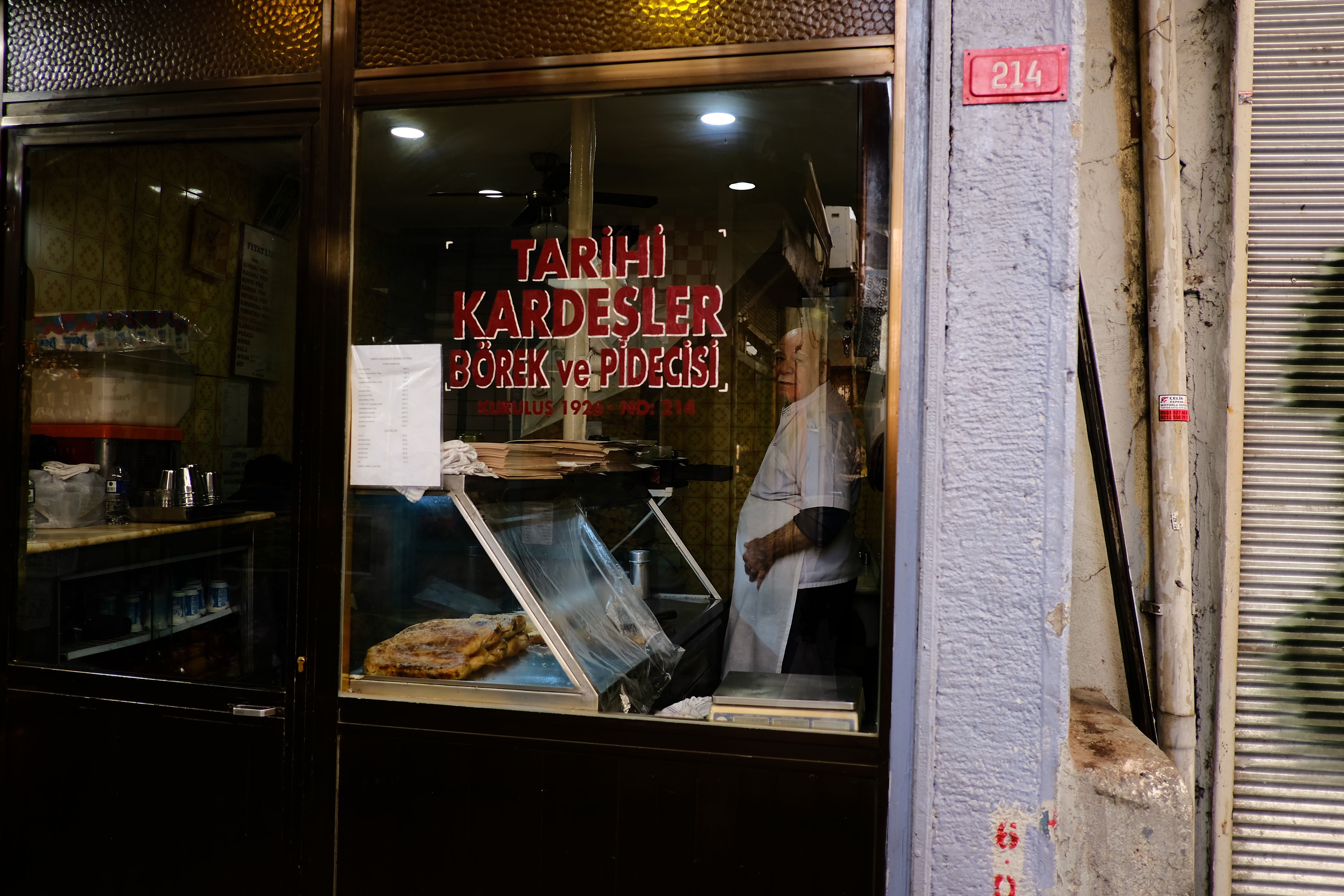 Rustic Turkish Pastry Shopfront at Night · Free Stock Photo