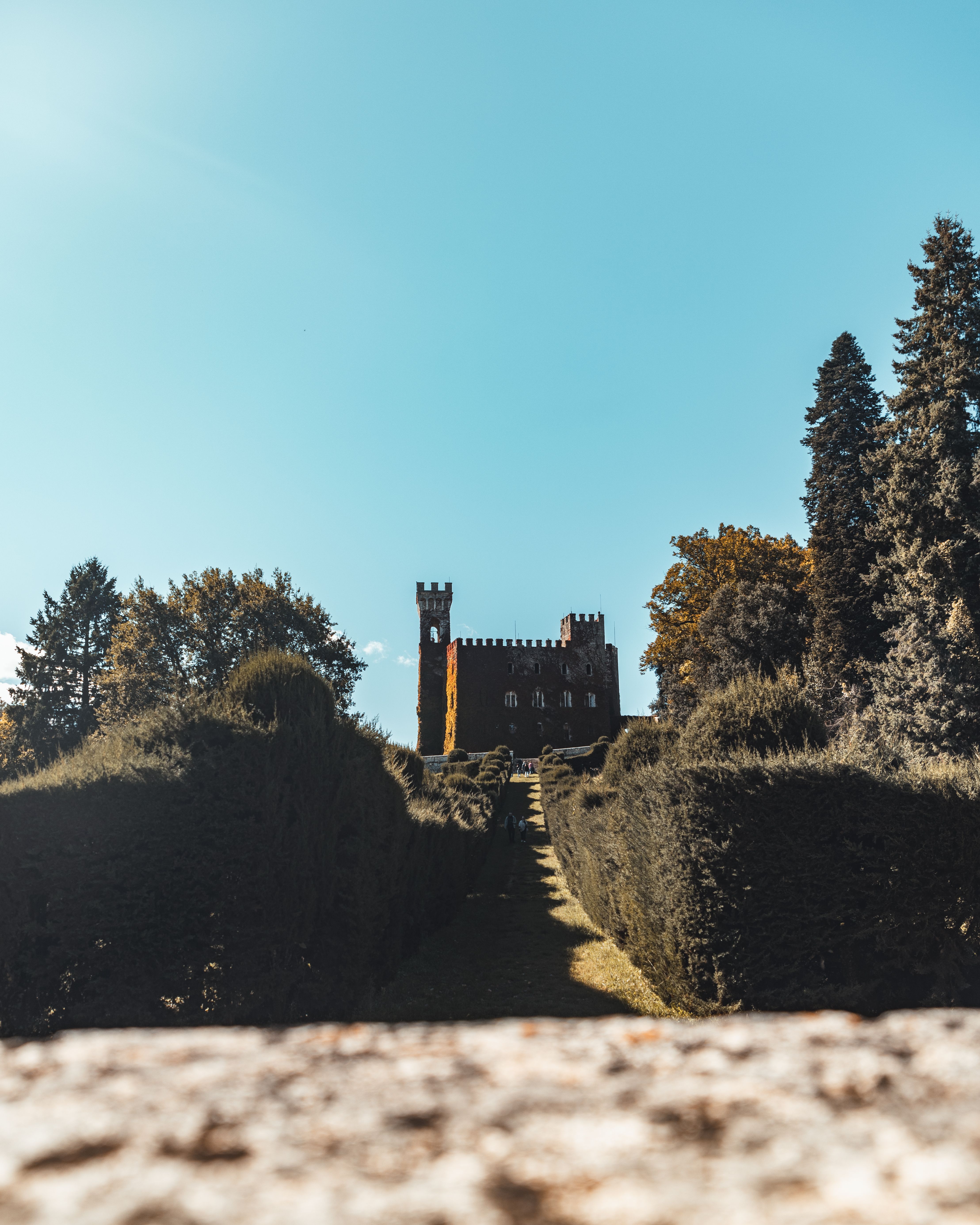 Historic Castle with Scenic Pathway and Gardens · Free Stock Photo