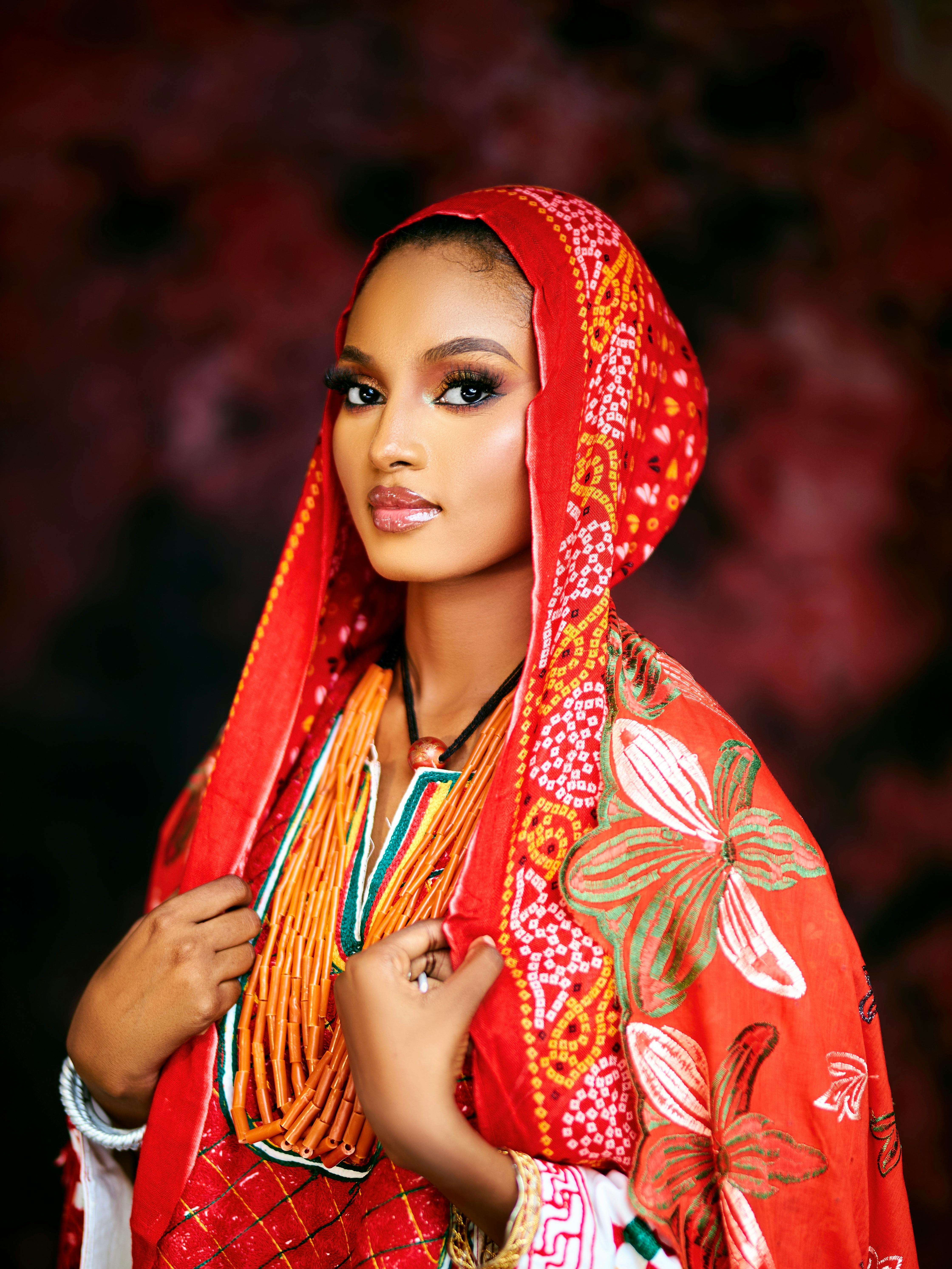 Elegant Portrait of Woman in Traditional Dress · Free Stock Photo