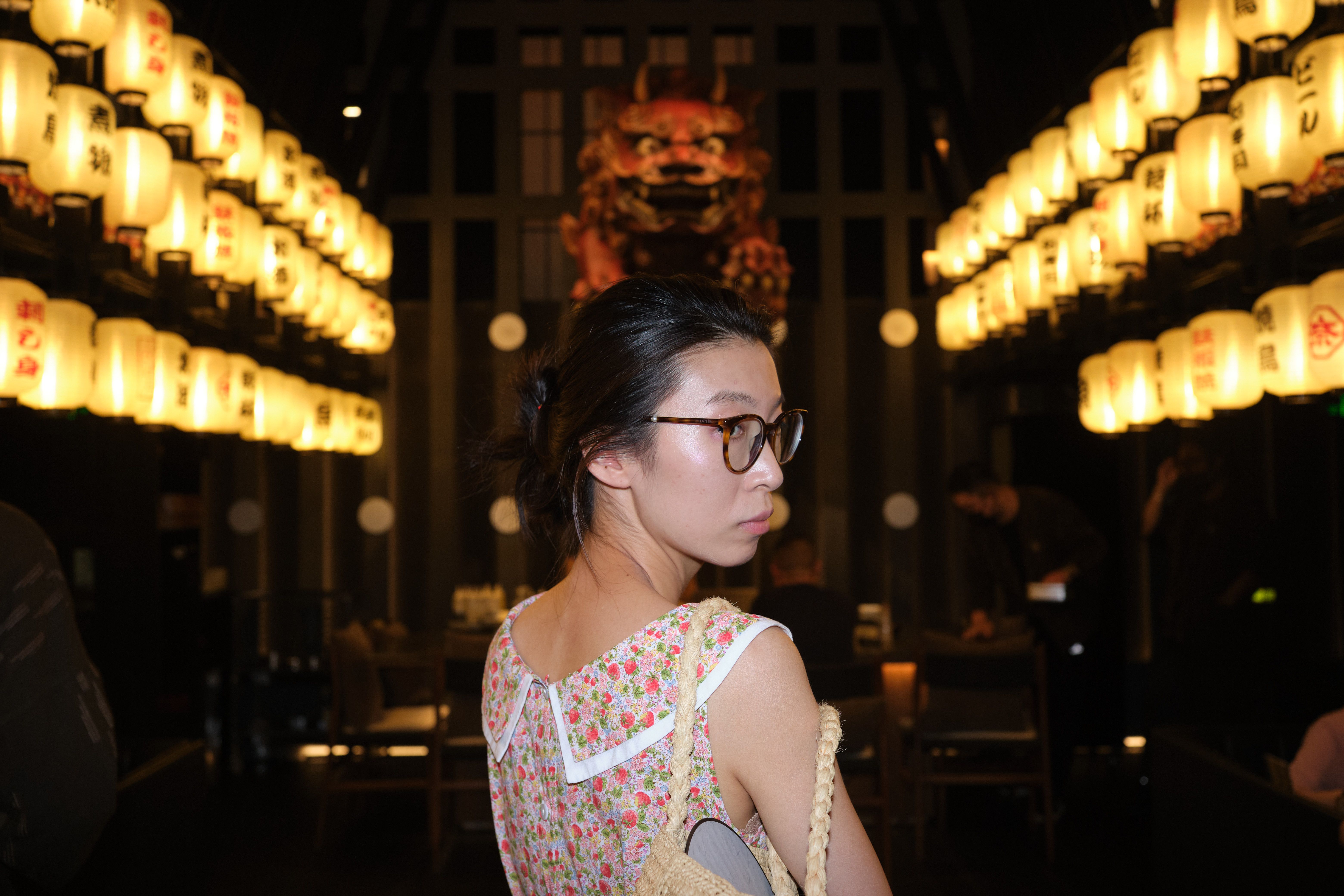 Portrait in Lantern-lit Room with Traditional Decor · Free Stock Photo