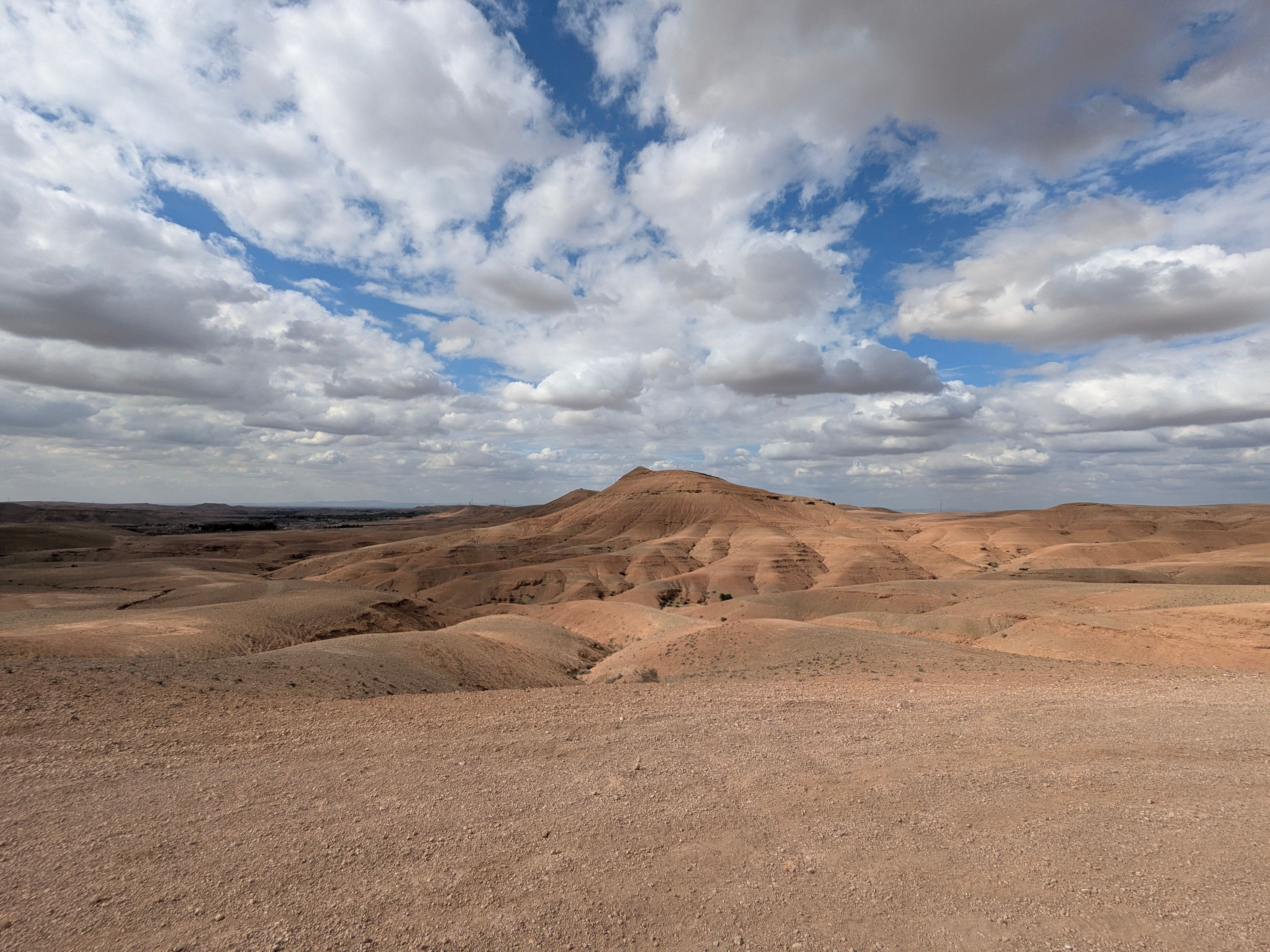Vast Desert Landscape Under Expansive Sky · Free Stock Photo