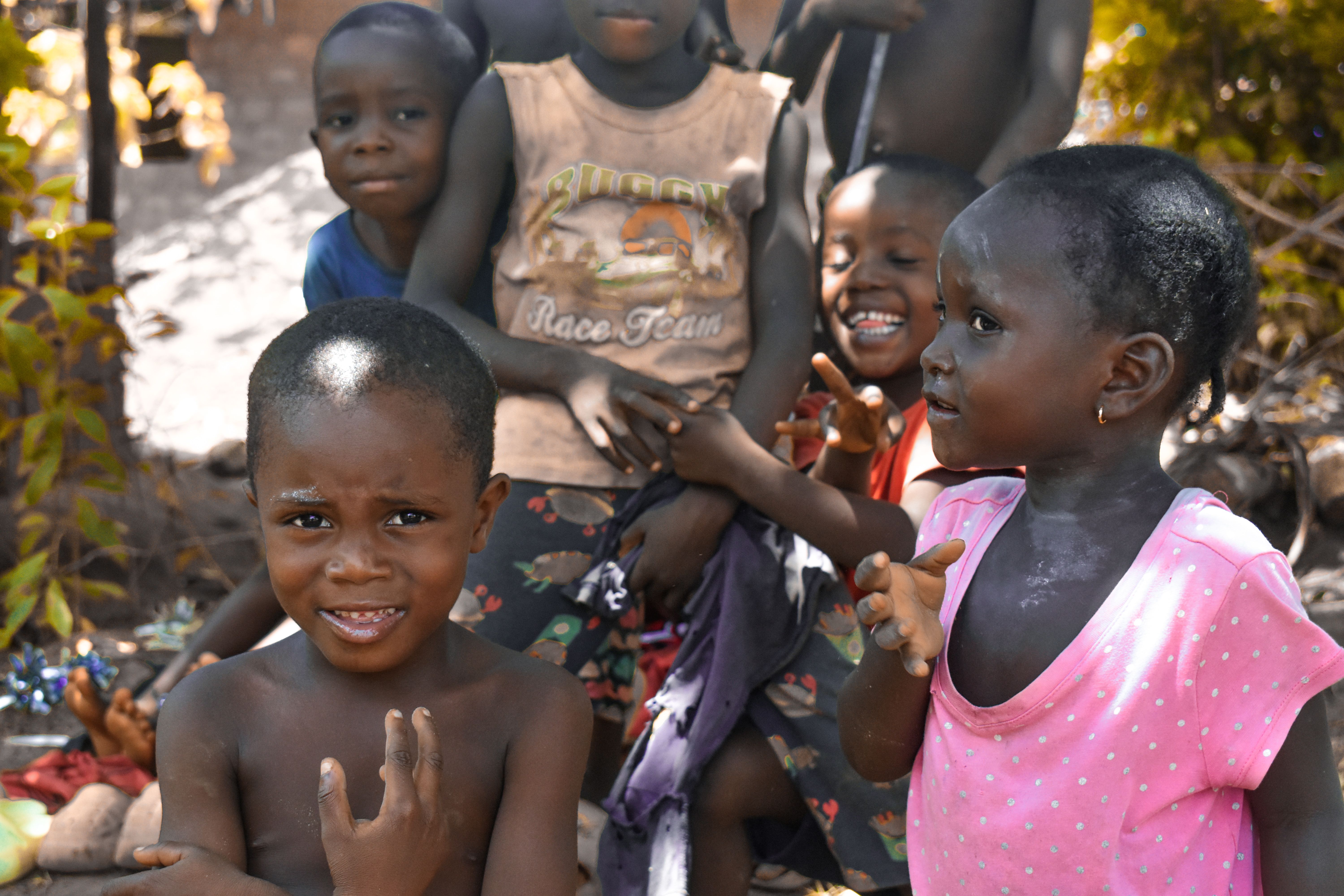 Joyful African Children Playing Together Outdoors · Free Stock Photo