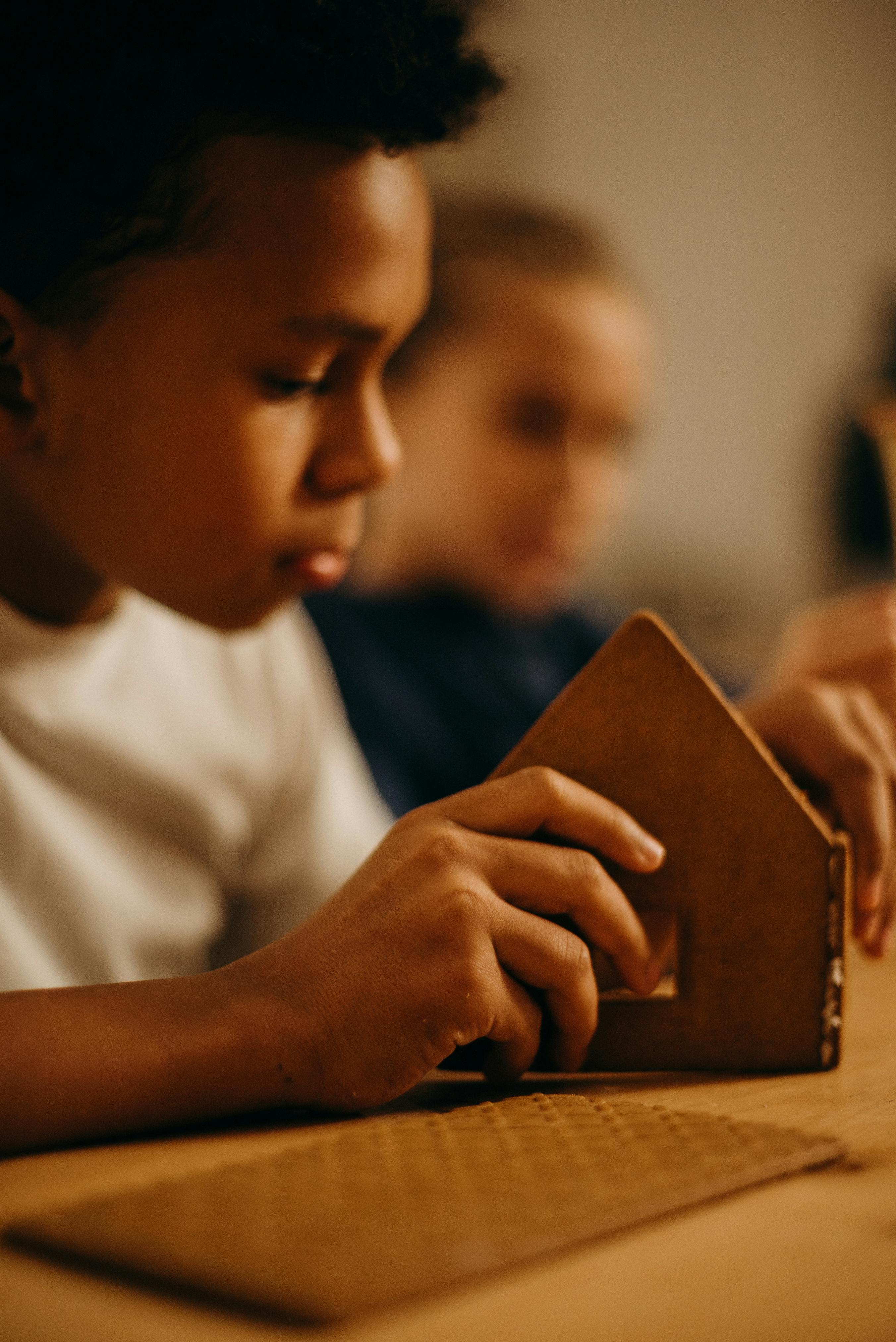 Boy Making House Cookies · Free Stock Photo