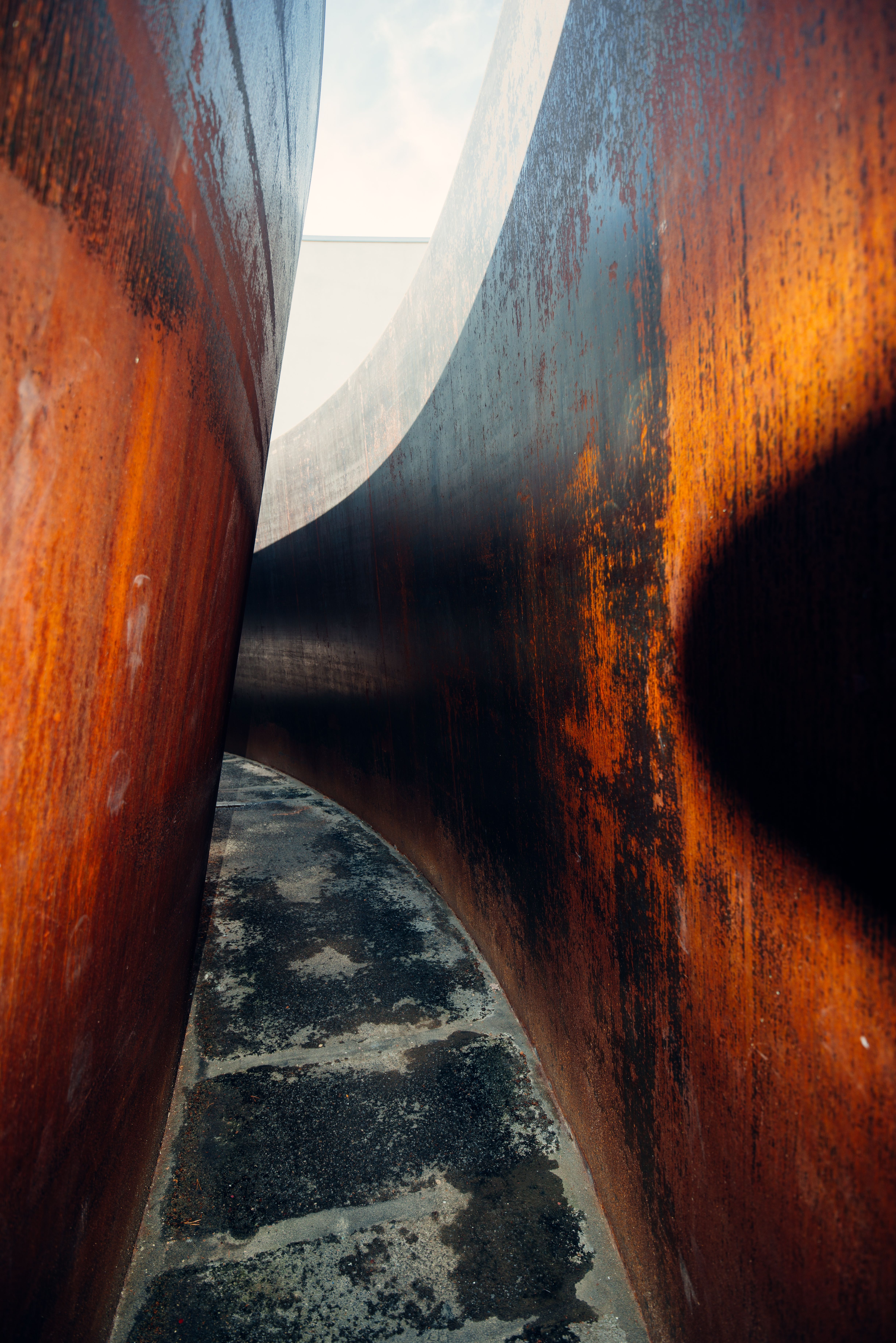 Abstract View of Rusted Metal Sculpture in Basel · Free Stock Photo