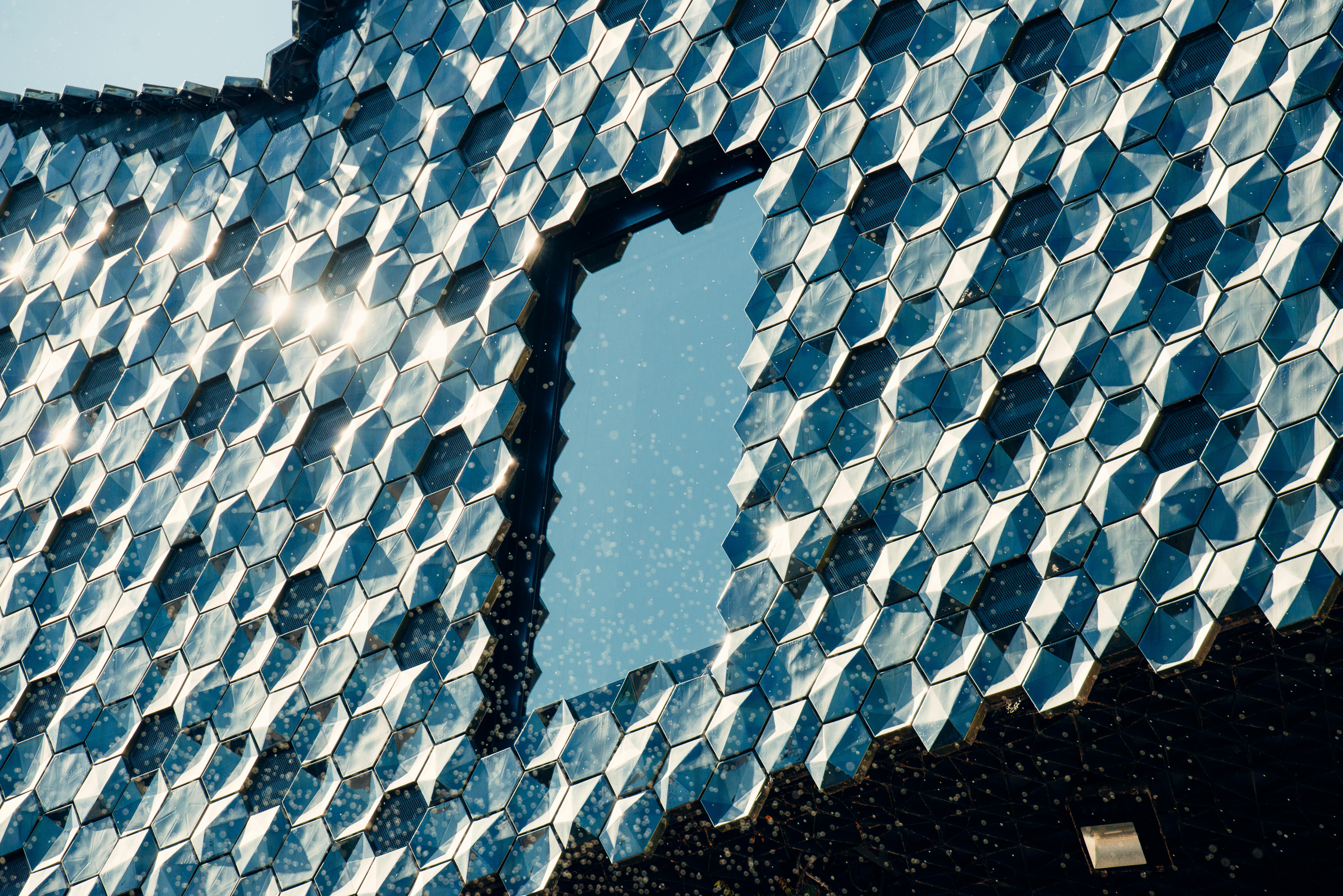 Modern Geometric Architectural Facade Design · Free Stock Photo