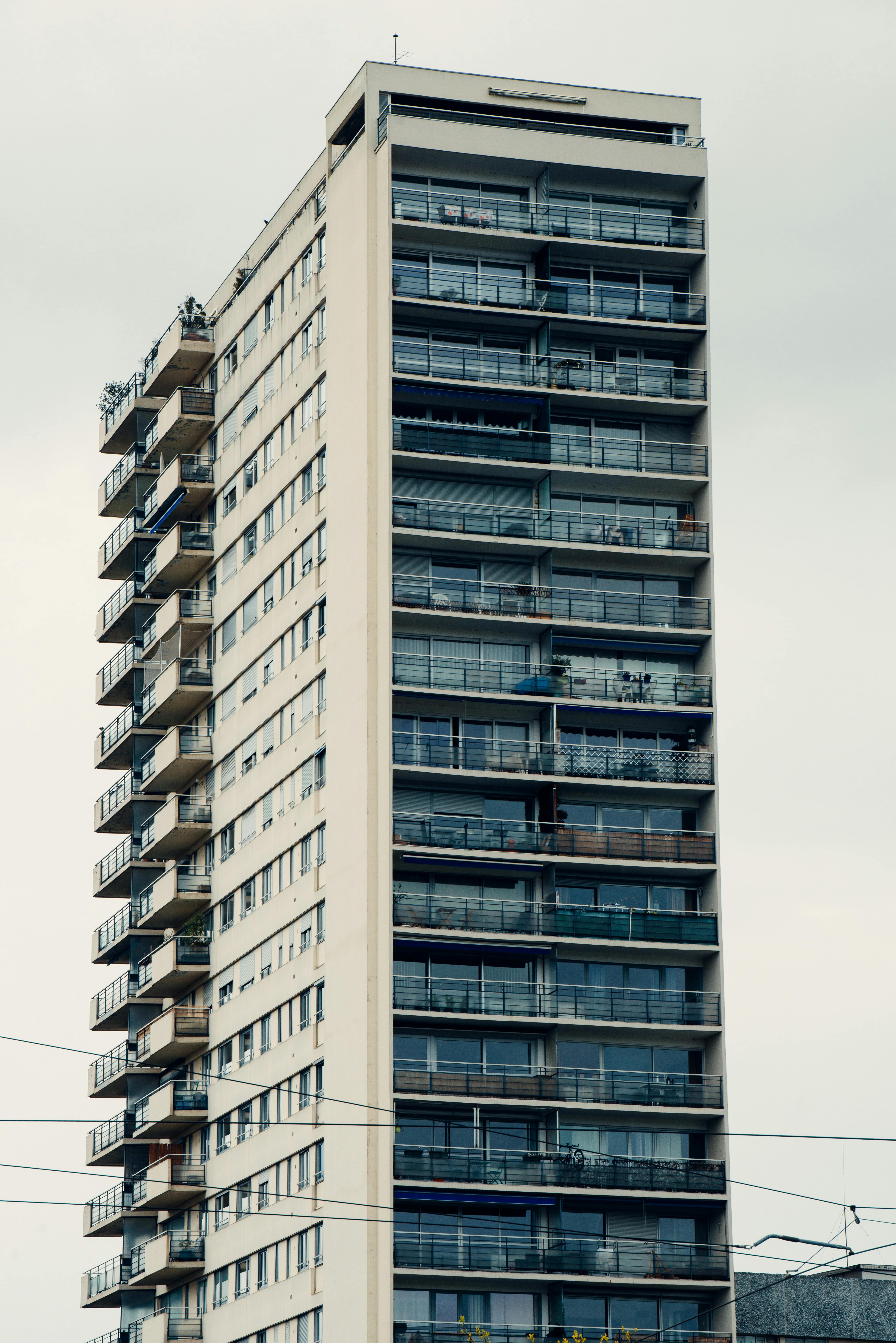 Modern High-Rise Apartment Building in Basel · Free Stock Photo