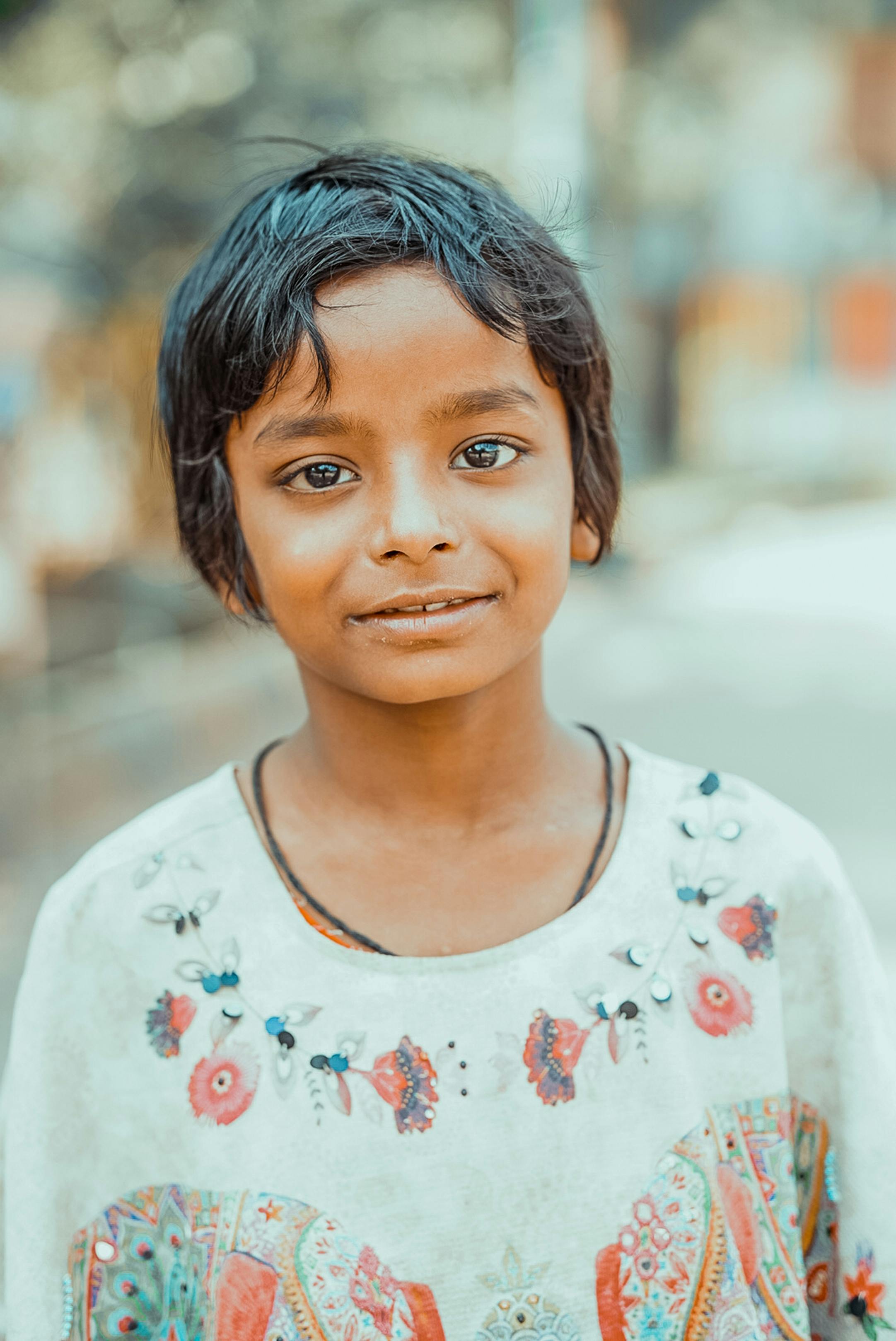 Portrait of a Smiling Child in Navi Mumbai · Free Stock Photo