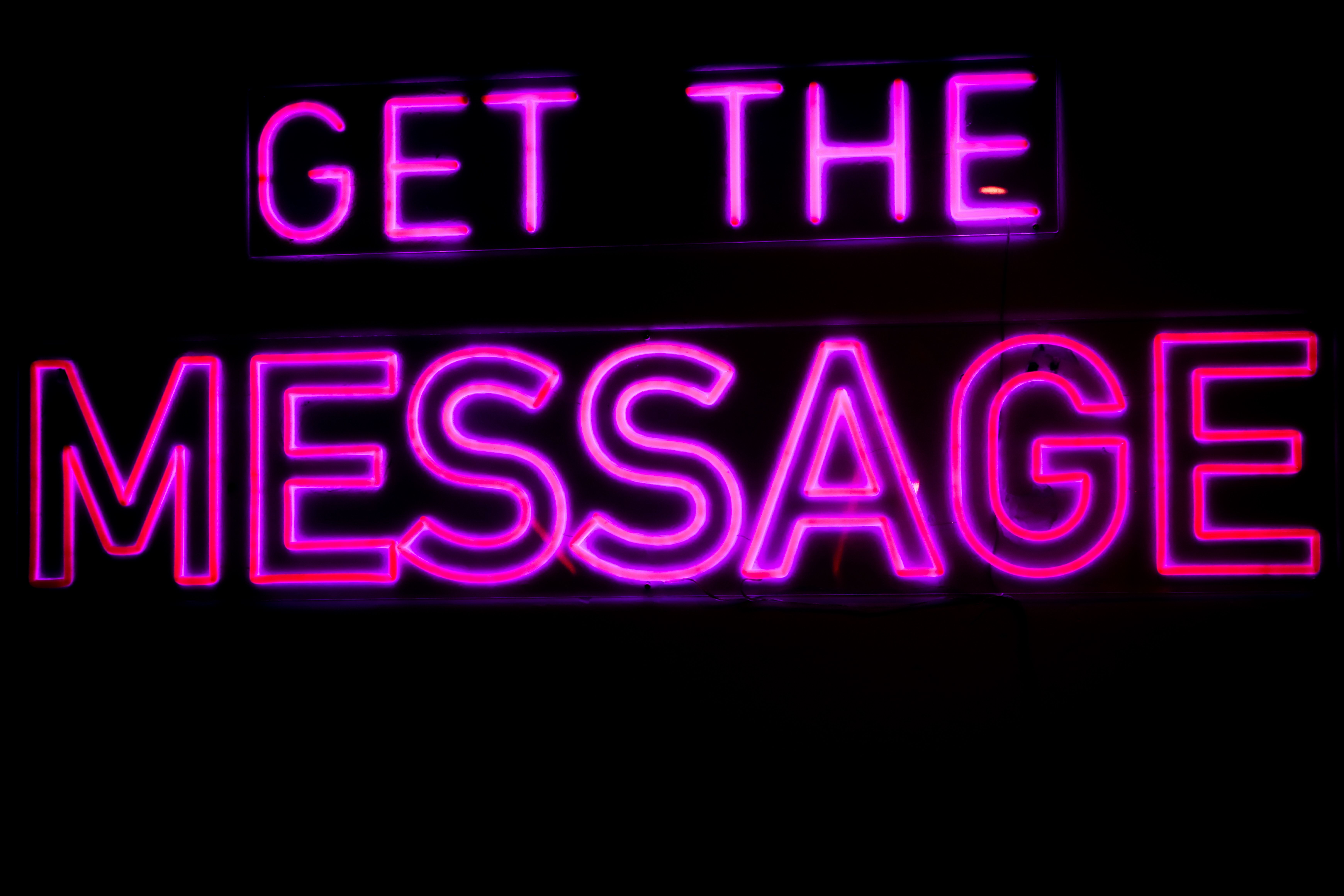 Purple Neon Light Signage · Free Stock Photo