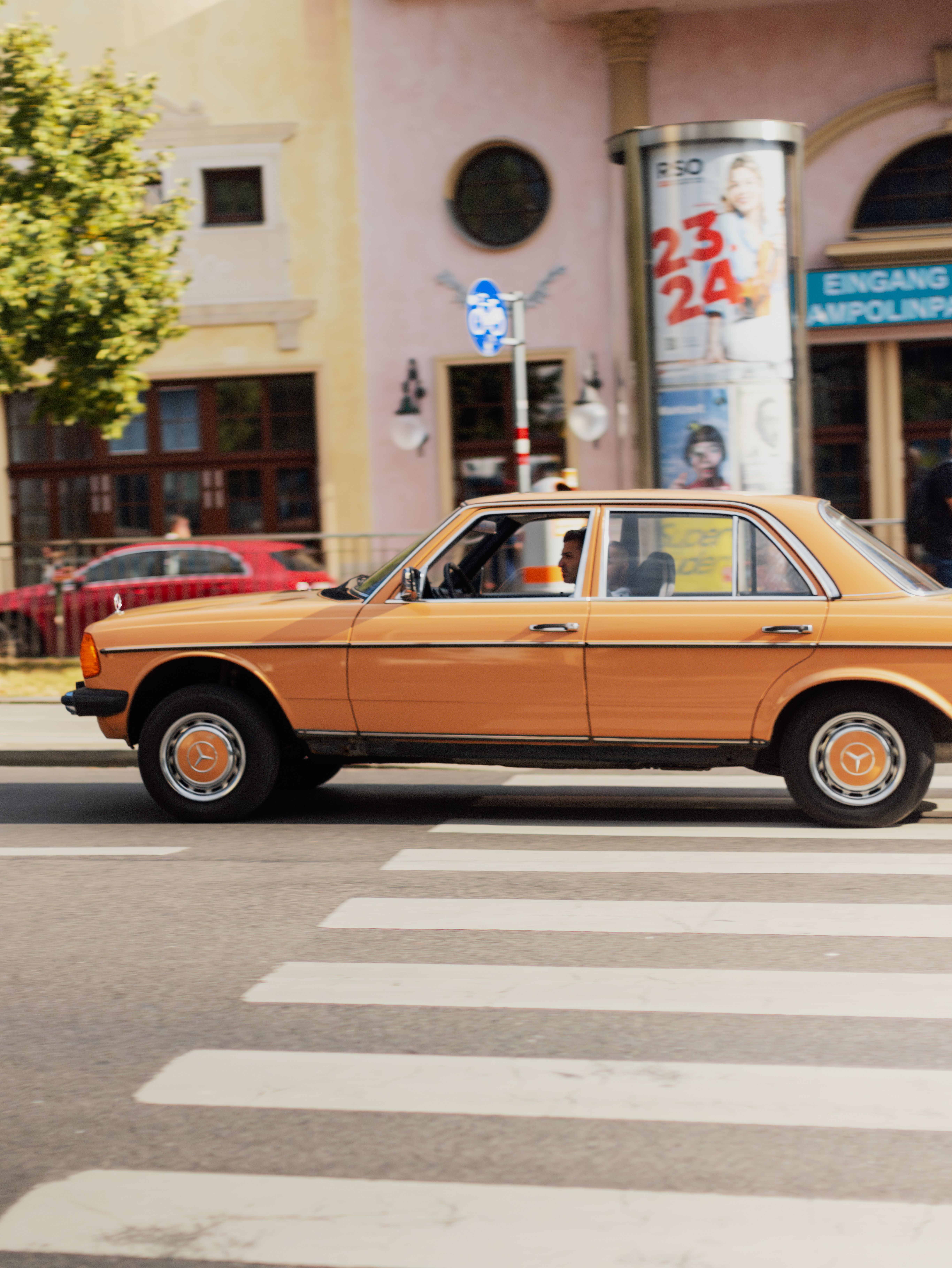 Vintage Car in Vienna Street Scene · Free Stock Photo