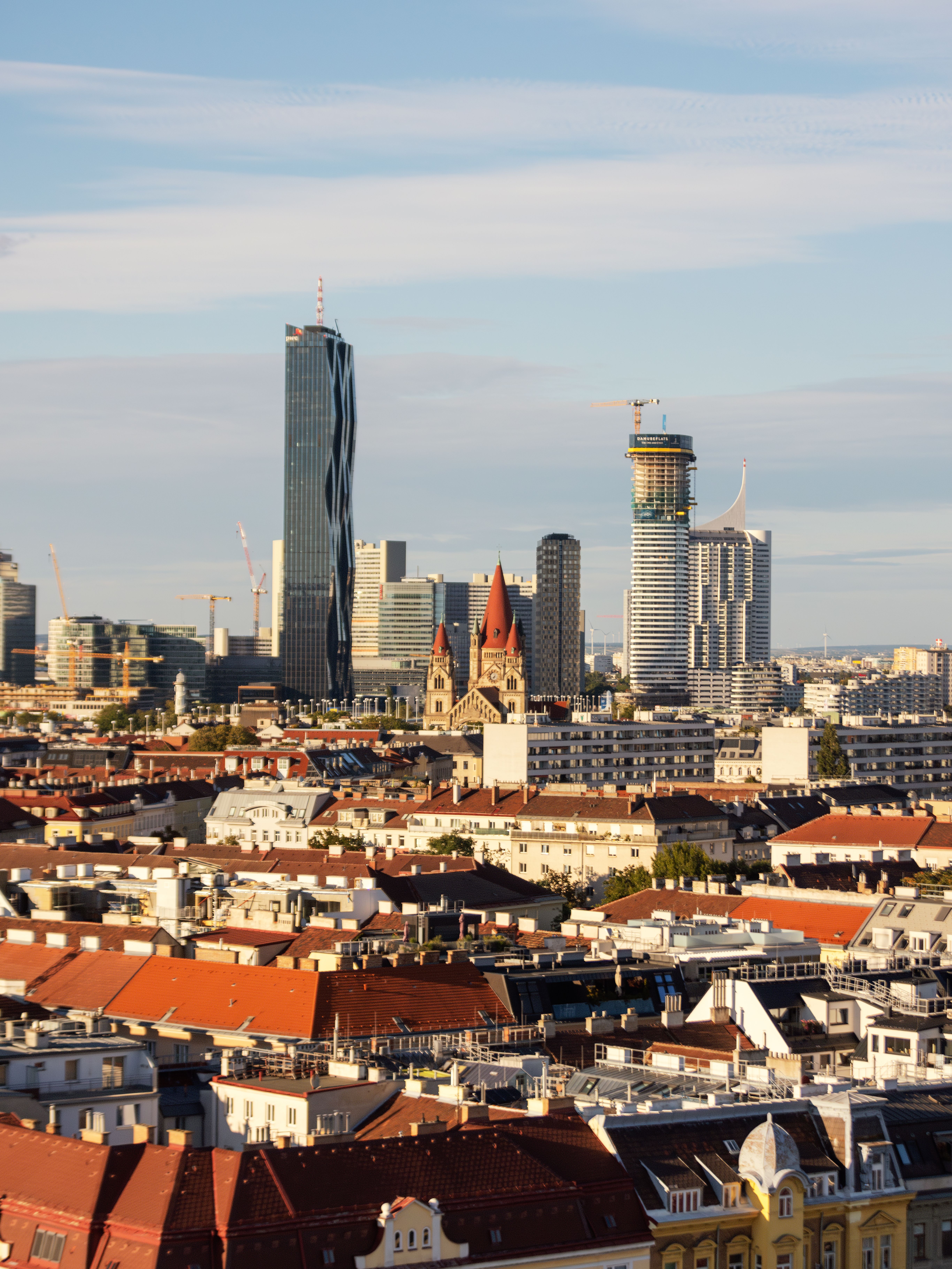 Stunning Aerial View of Vienna City Skyline · Free Stock Photo