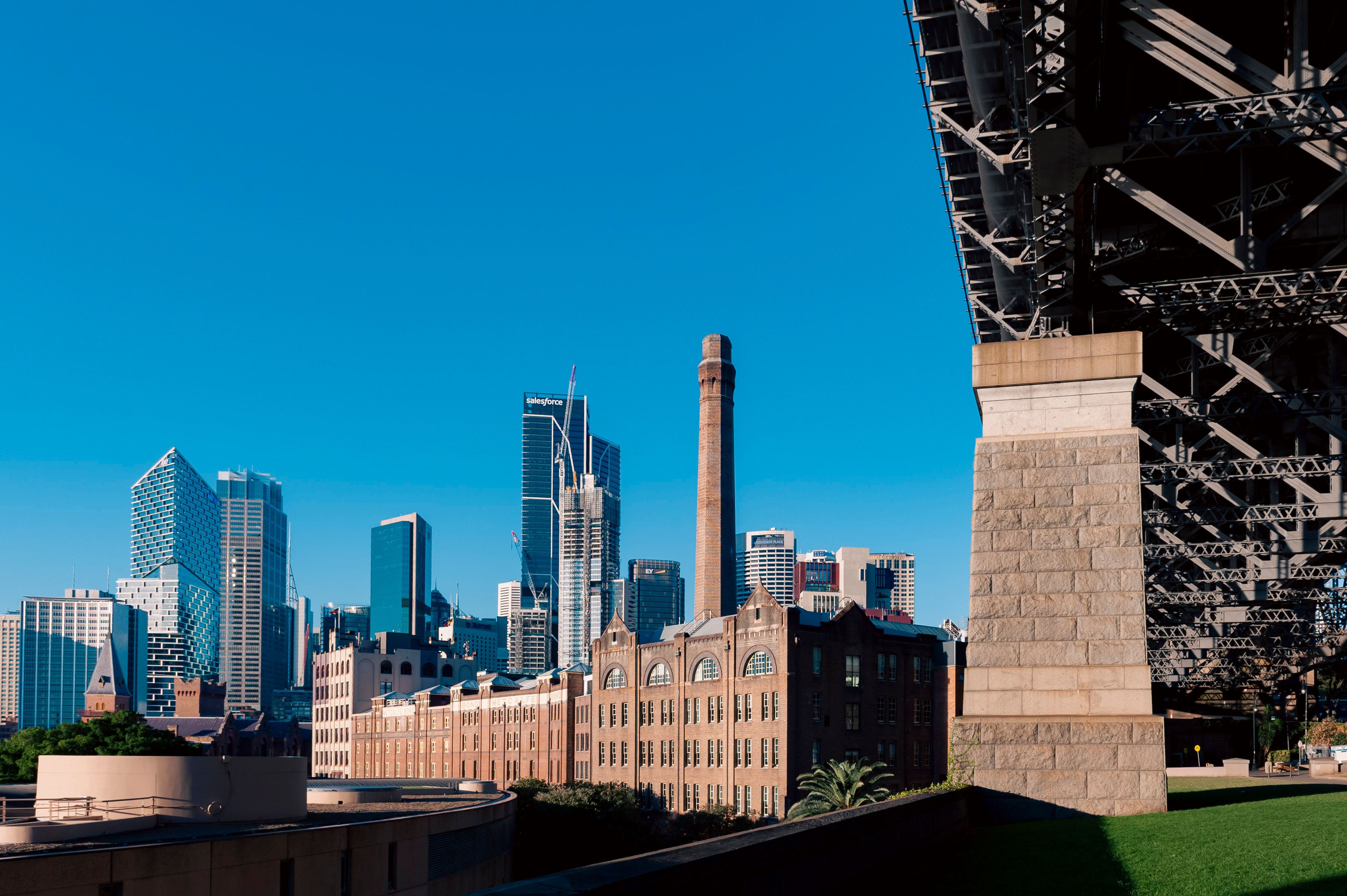 Sydney Skyline from The Rocks under Clear Blue Sky · Free Stock Photo