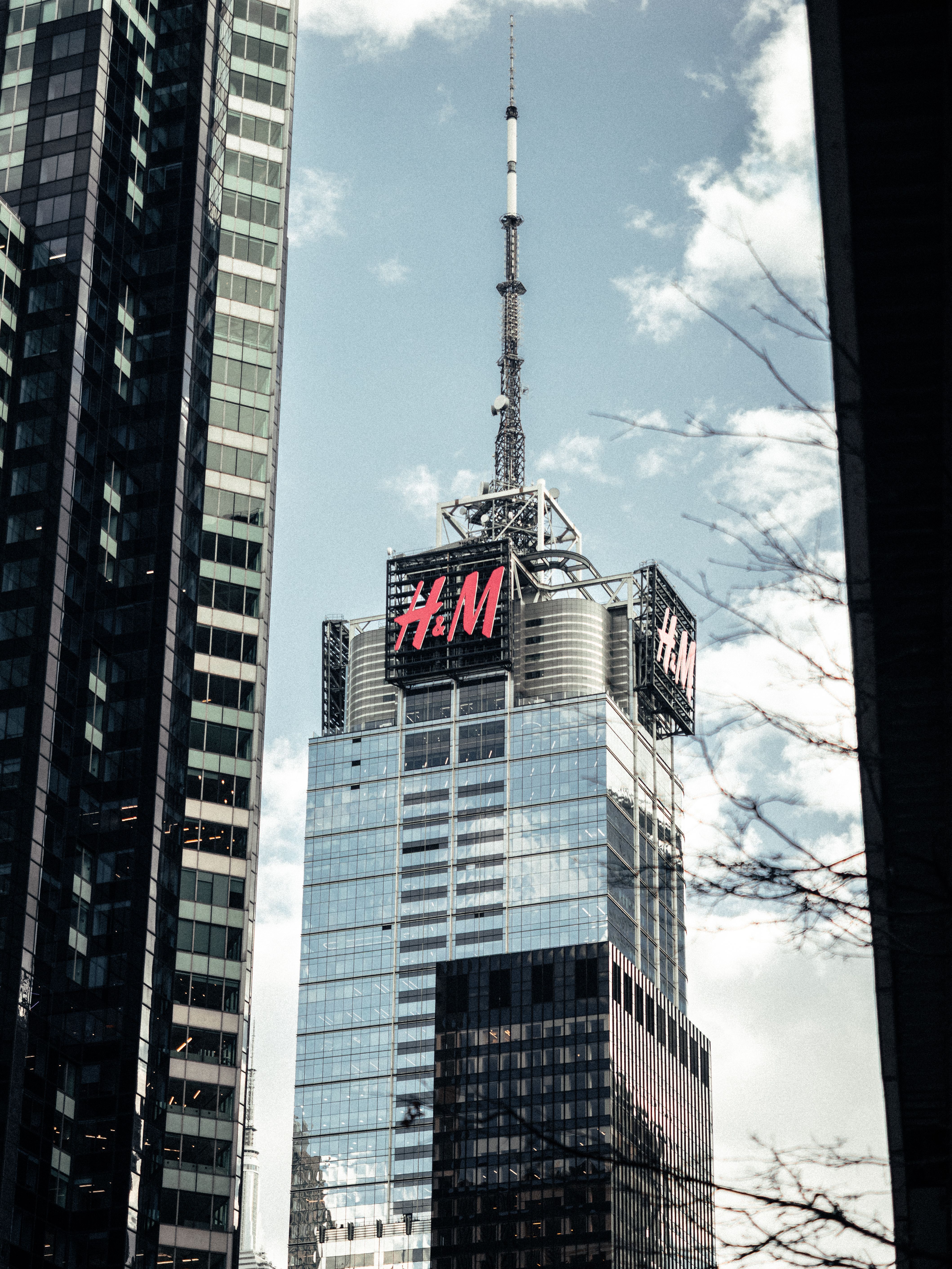 High-Rise Building with H&M Sign in NYC · Free Stock Photo