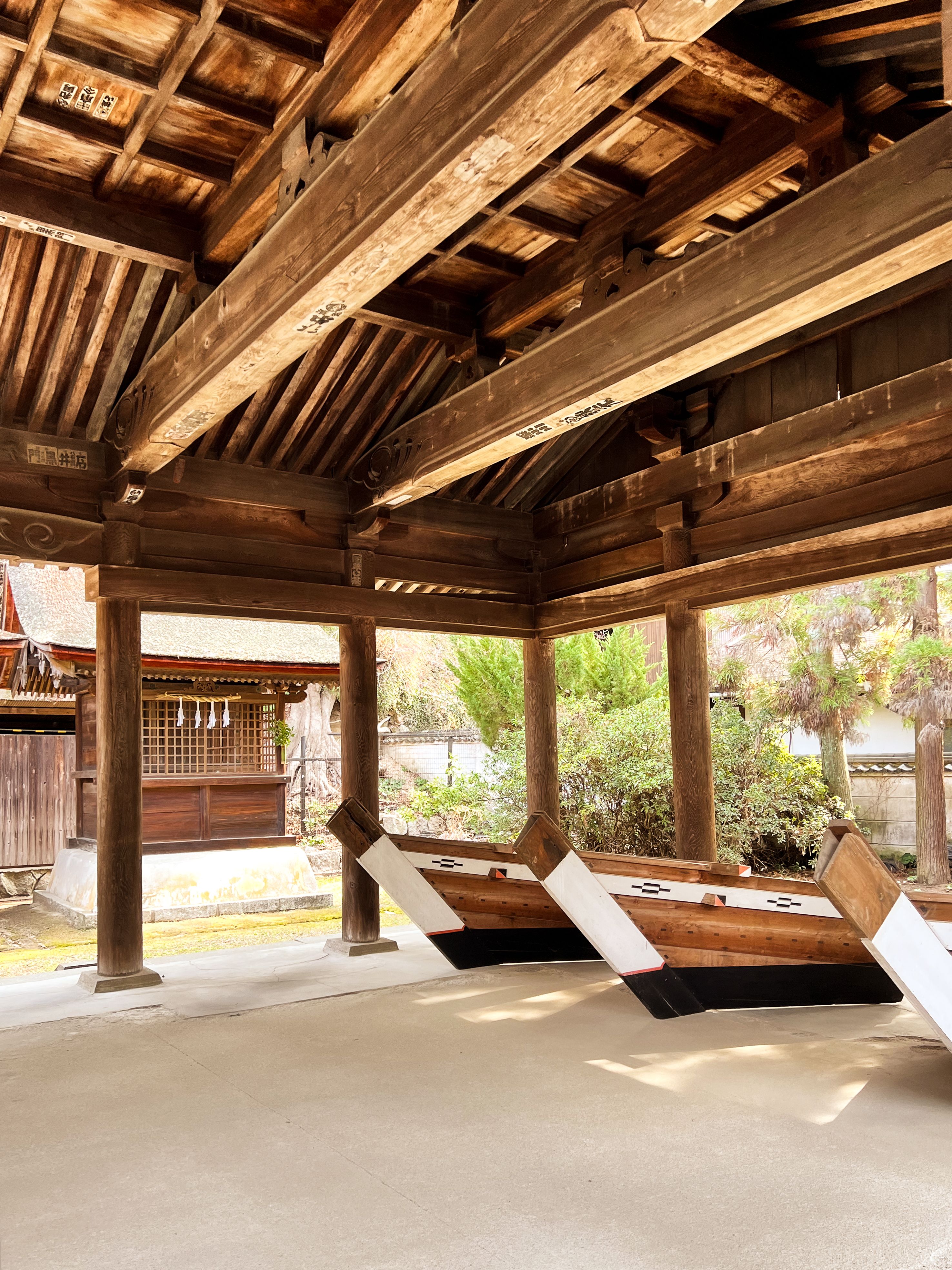 Traditional Japanese Wooden Shrine Interior · Free Stock Photo