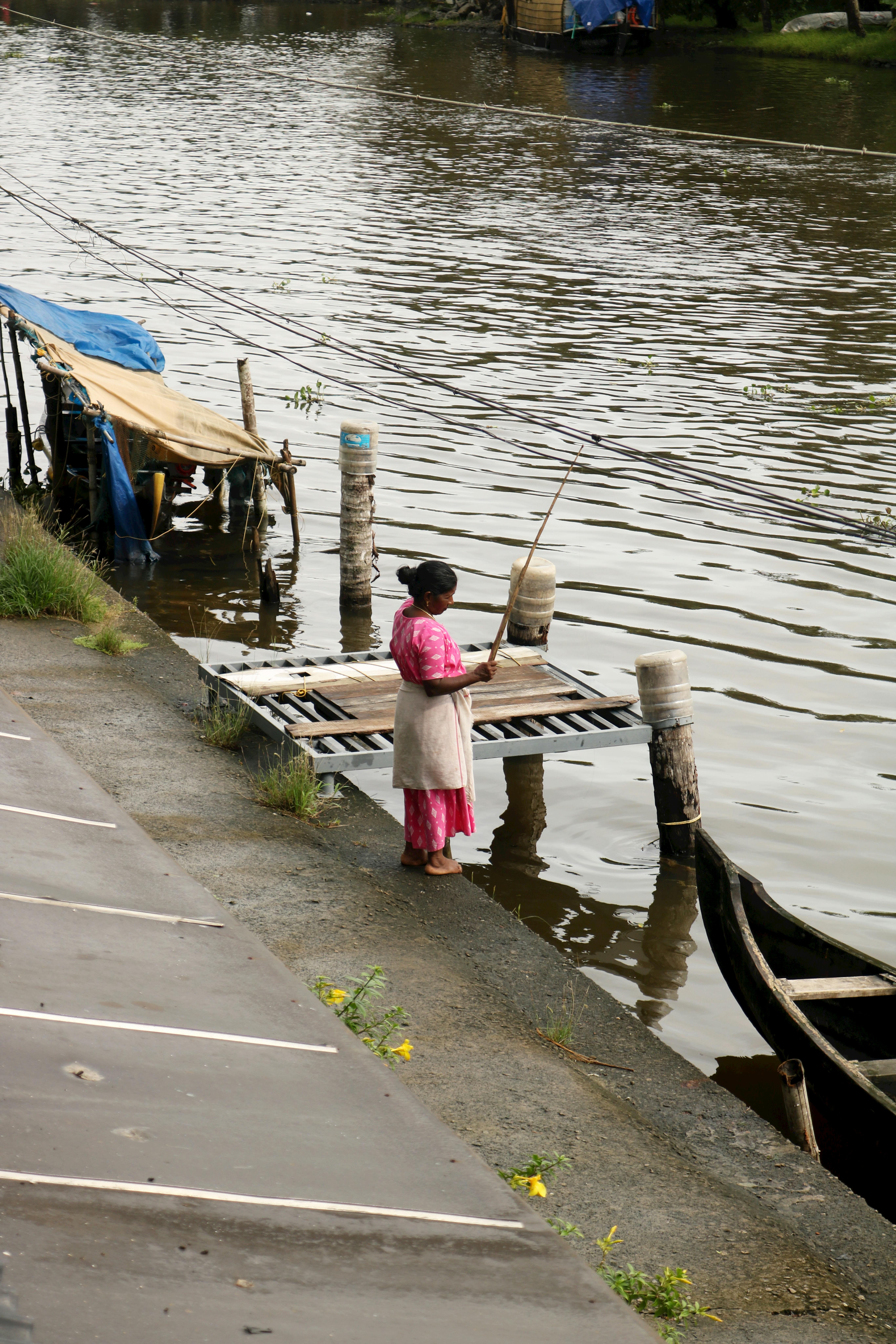 Traditional Fishing in Alappuzha Backwaters · Free Stock Photo